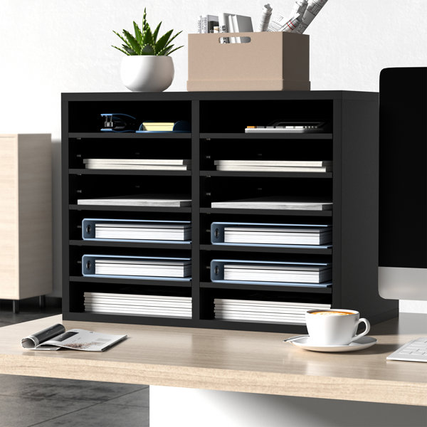 VEVOR 12 Compartments Office Mailbox with Adjustable Shelves & Reviews ...