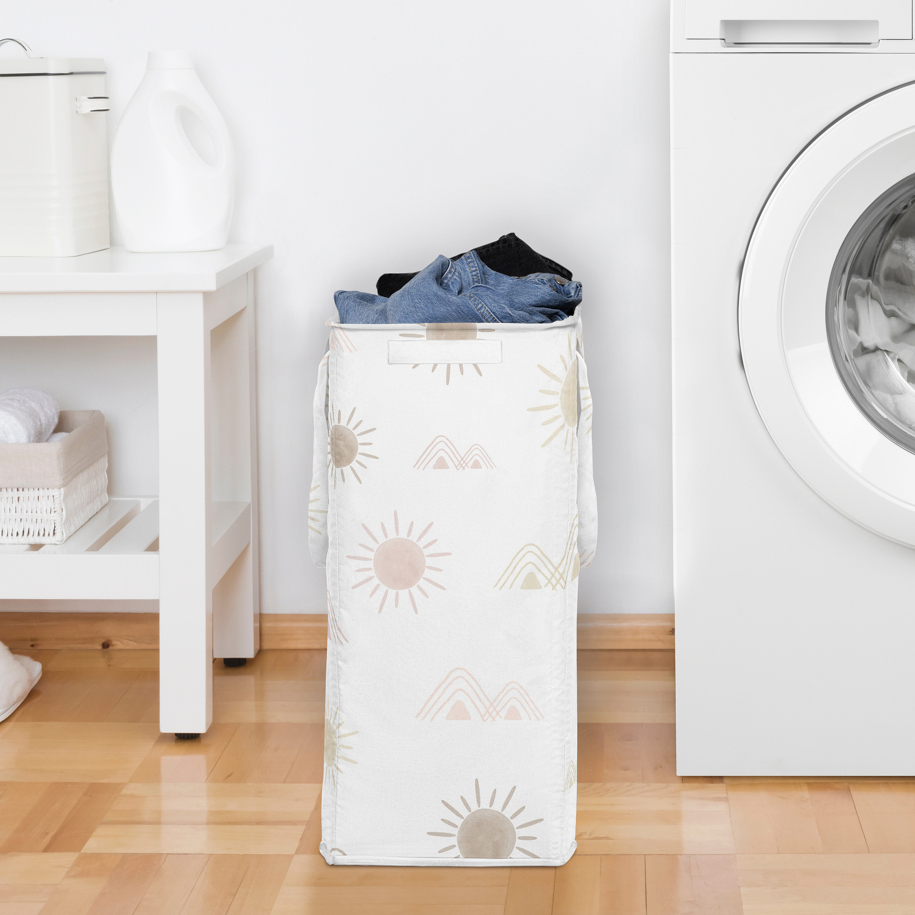 Sweet Jojo Designs Desert Sun Foldable Laundry Hamper with Handles by ...