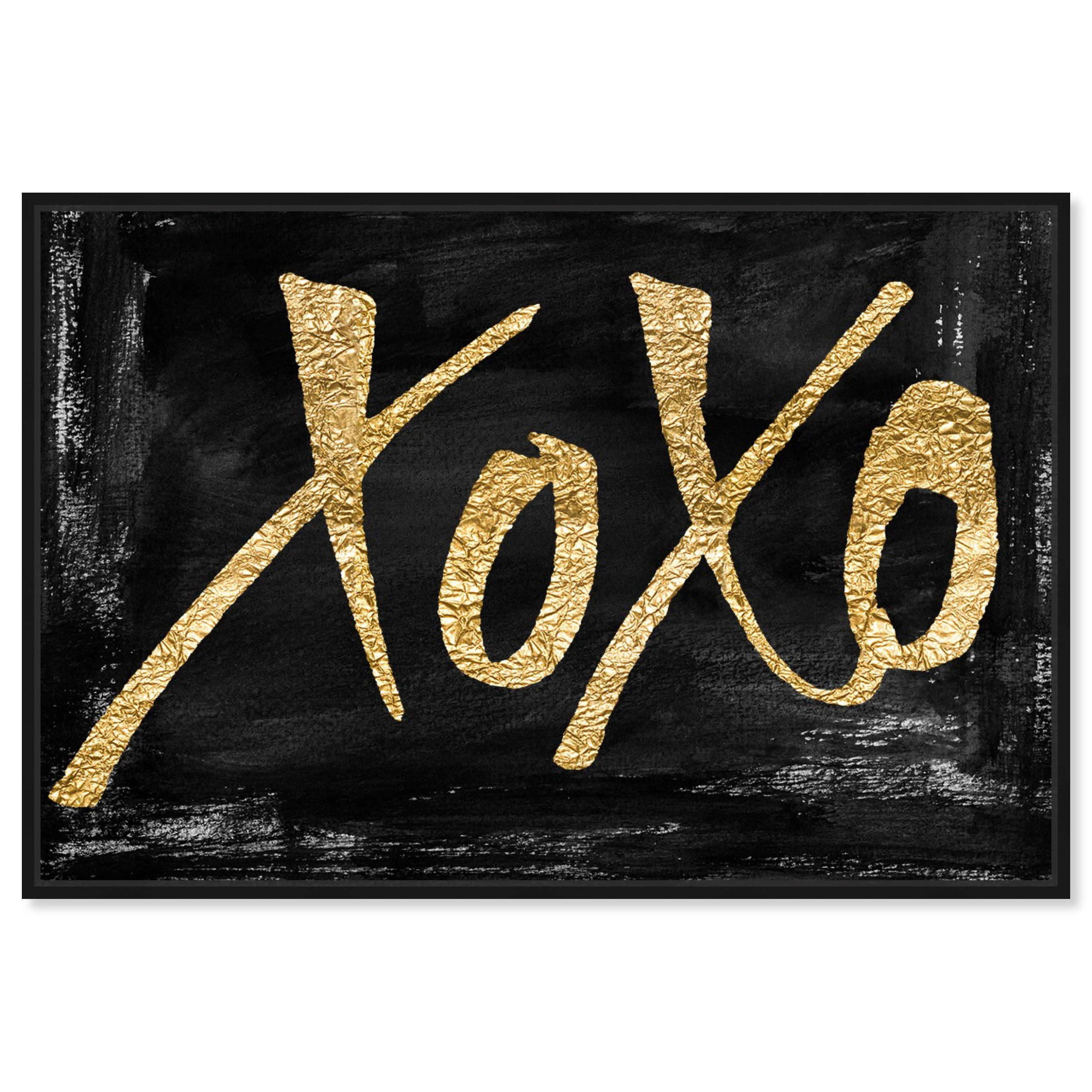 Everly Quinn Typography and Quotes Black and Gold Xoxo Quotes and ...