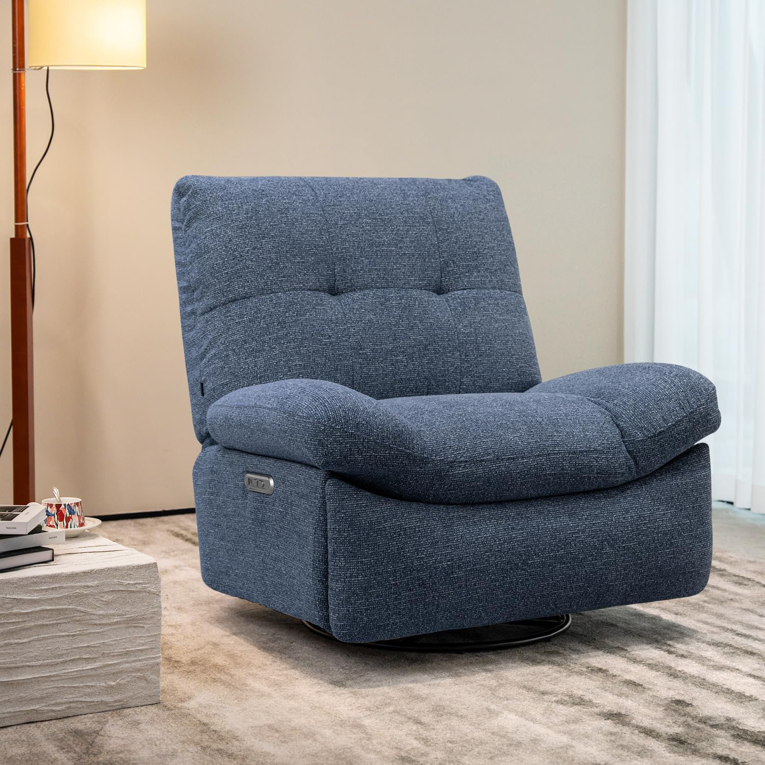 Nouhaus Inc Nouhaus Swivel Rocker Recline, Rocking Recliner Chair With ...
