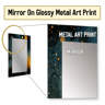 Mercer41 Yellow Astral Murmurs Landscape - Yellow Modern Wall Mirror ...