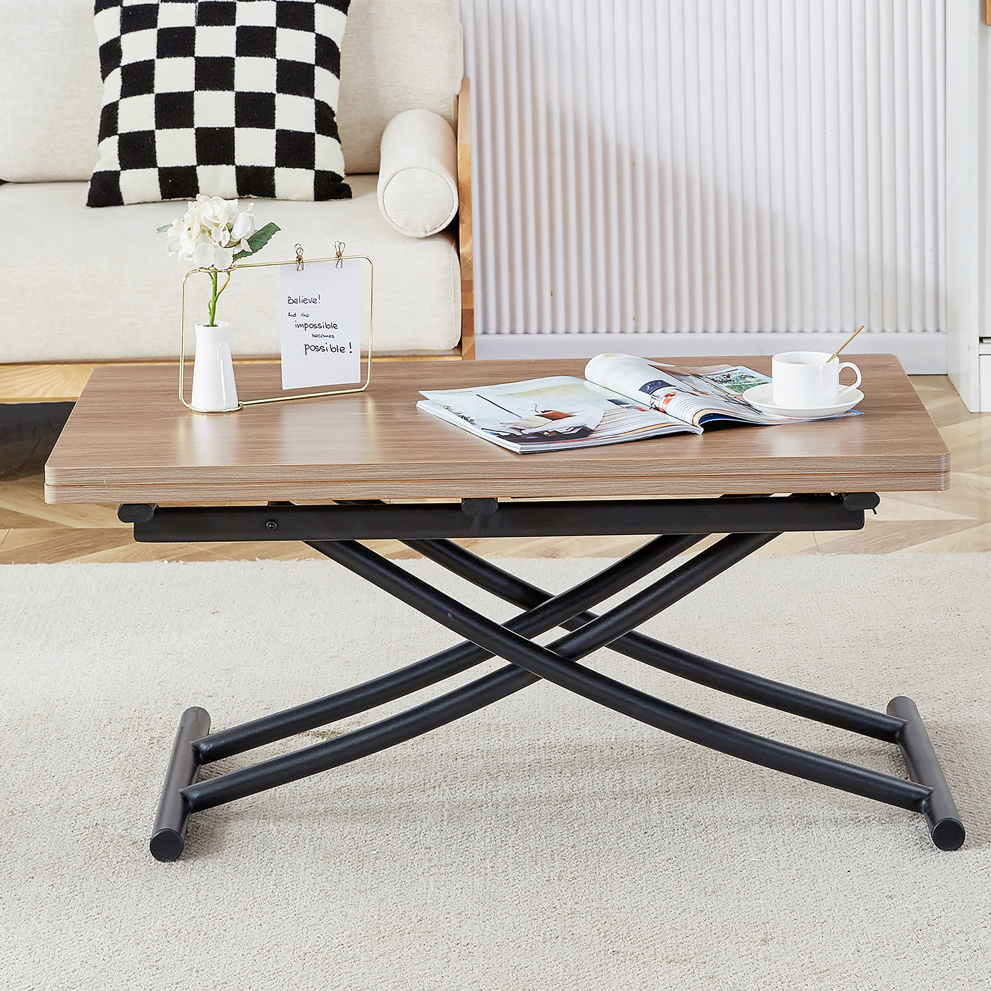 Corrigan Studio® Modern minimalist multifunctional lifting table | Wayfair