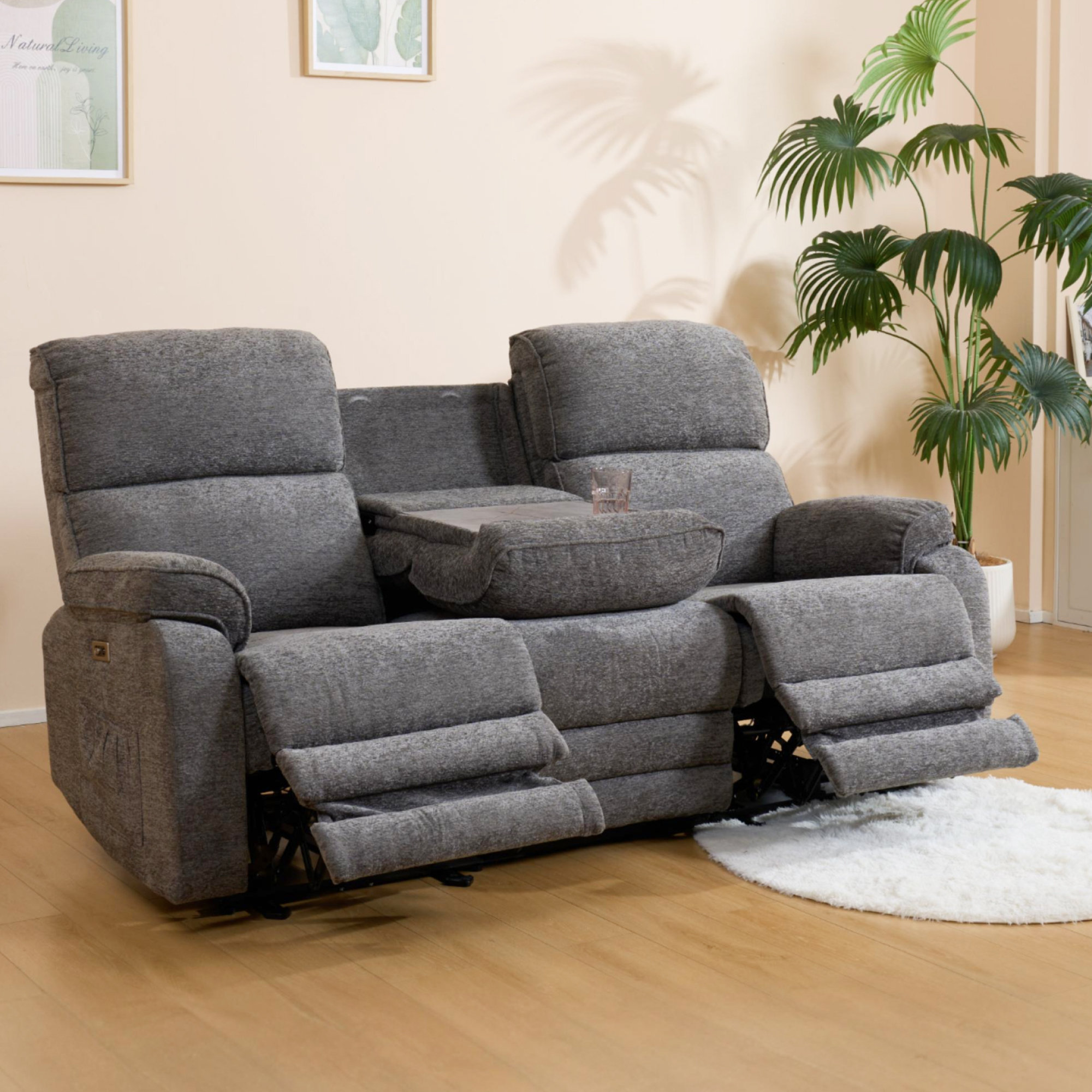 Latitude Run® Electric Power Recliner Sofa Couch Zero Gravity & Reviews - Wayfair Canada