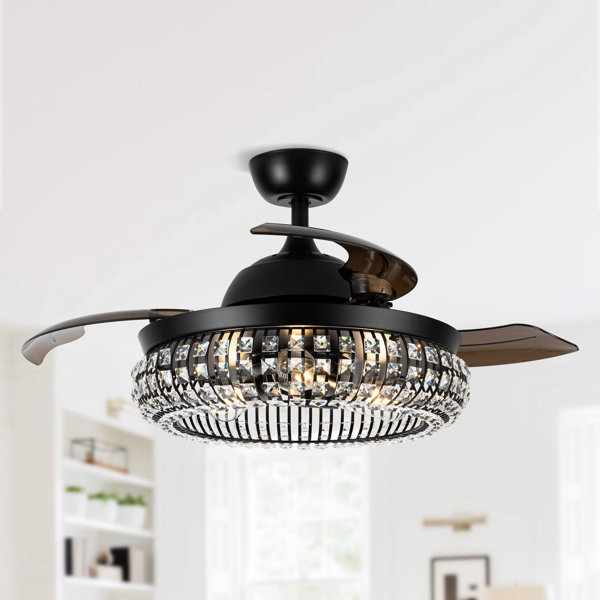 Retractable Blades Ceiling Fans | Fan With Light & Hidden Blades