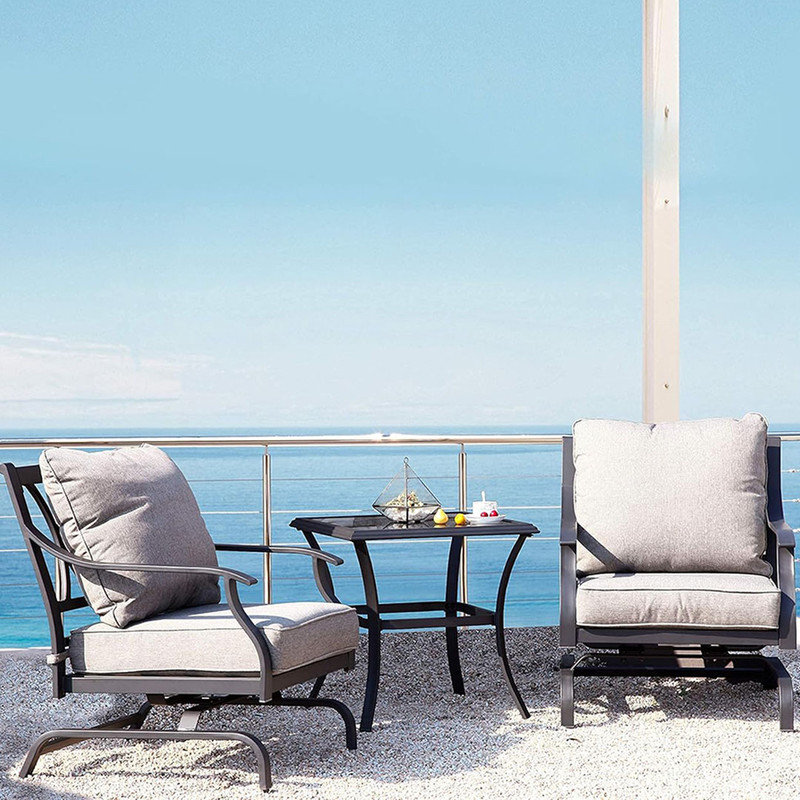 Lark Manor 3-Piece Furniture Seating Motion Chairs Set, Patio ...