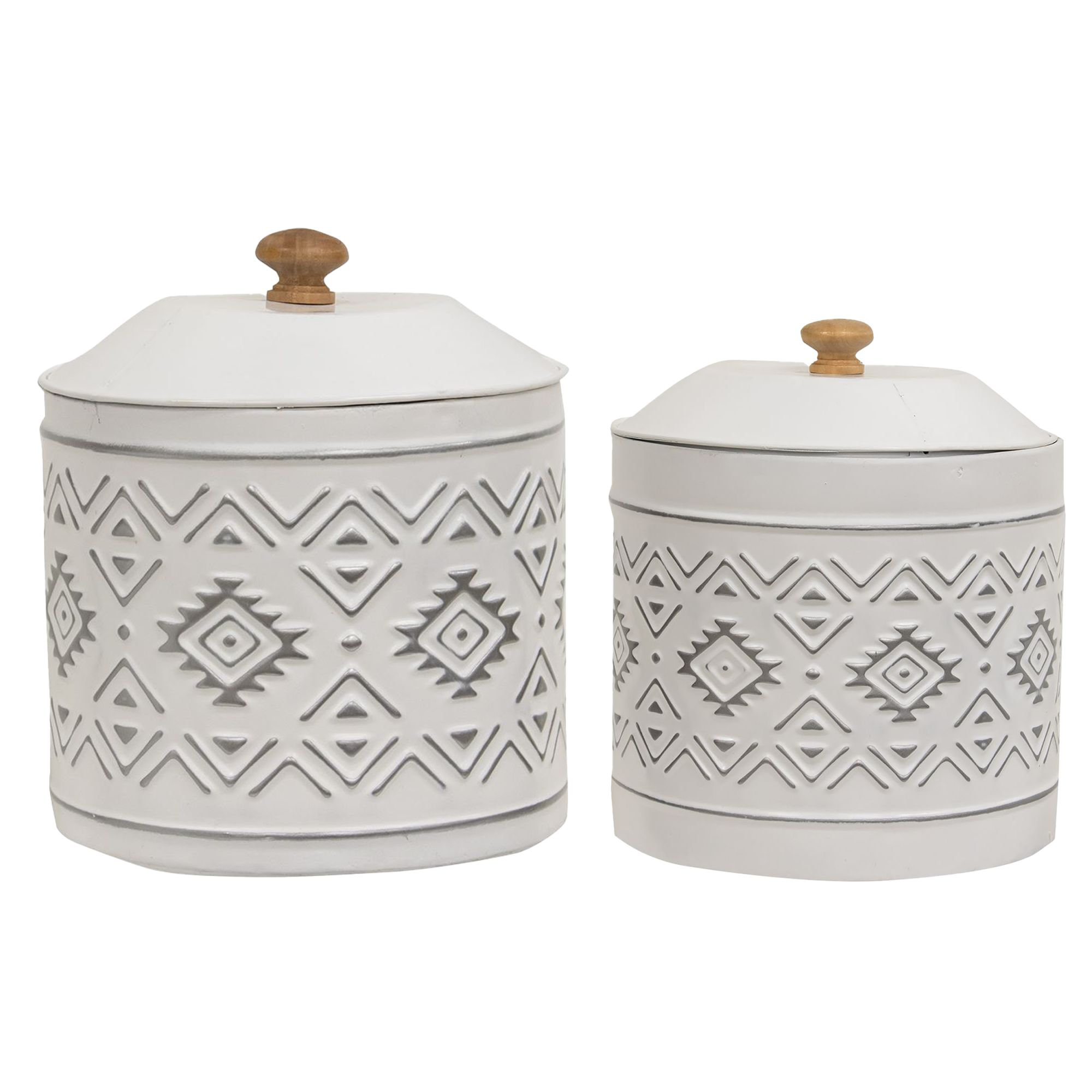 Foundry Select Aztec 2 Piece Kitchen Canister Set | Wayfair