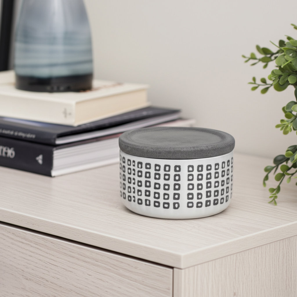 George Oliver Modern Ceramic Stoneware Storage Container - Decorative ...