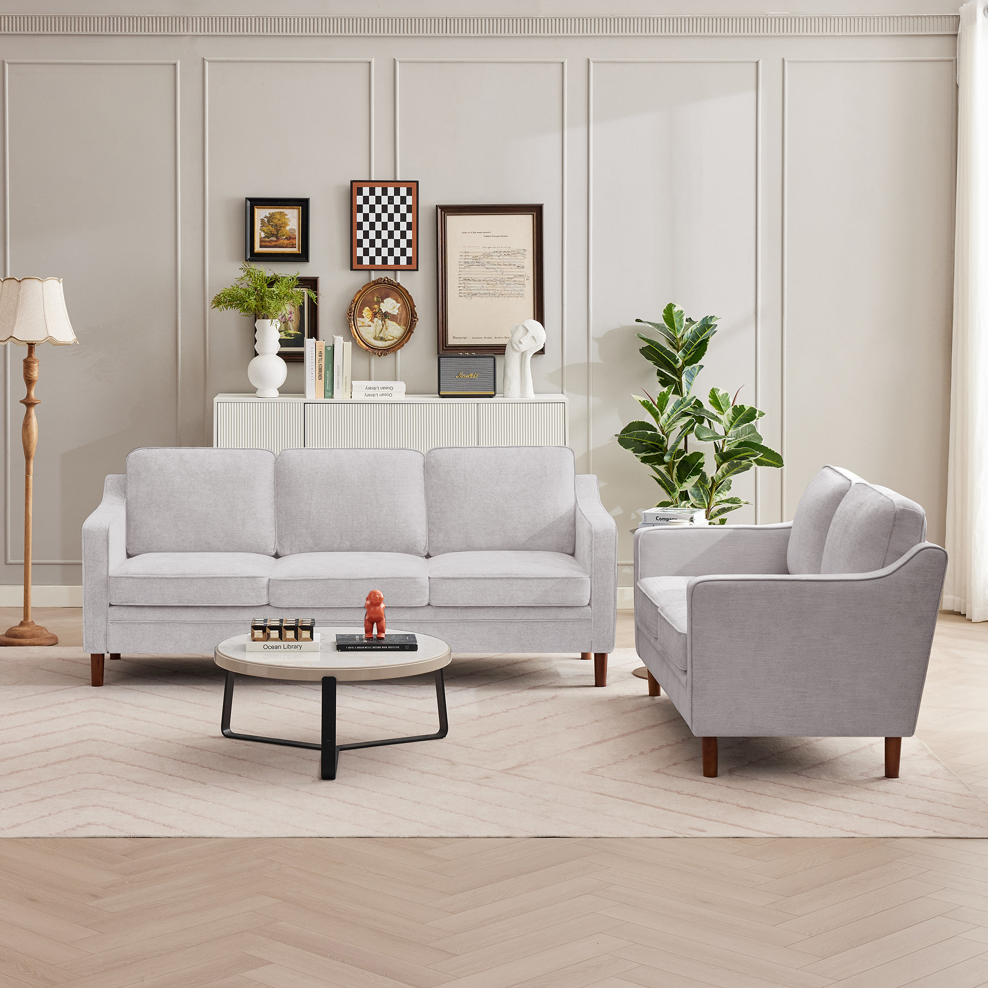 Ebern Designs Christofor 2 Piece Chenille Living Room Set & Reviews ...