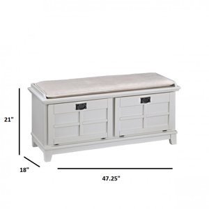 Lark Manor™ Almendra Solid Wood Cabinet Storage Bench & Reviews | Wayfair