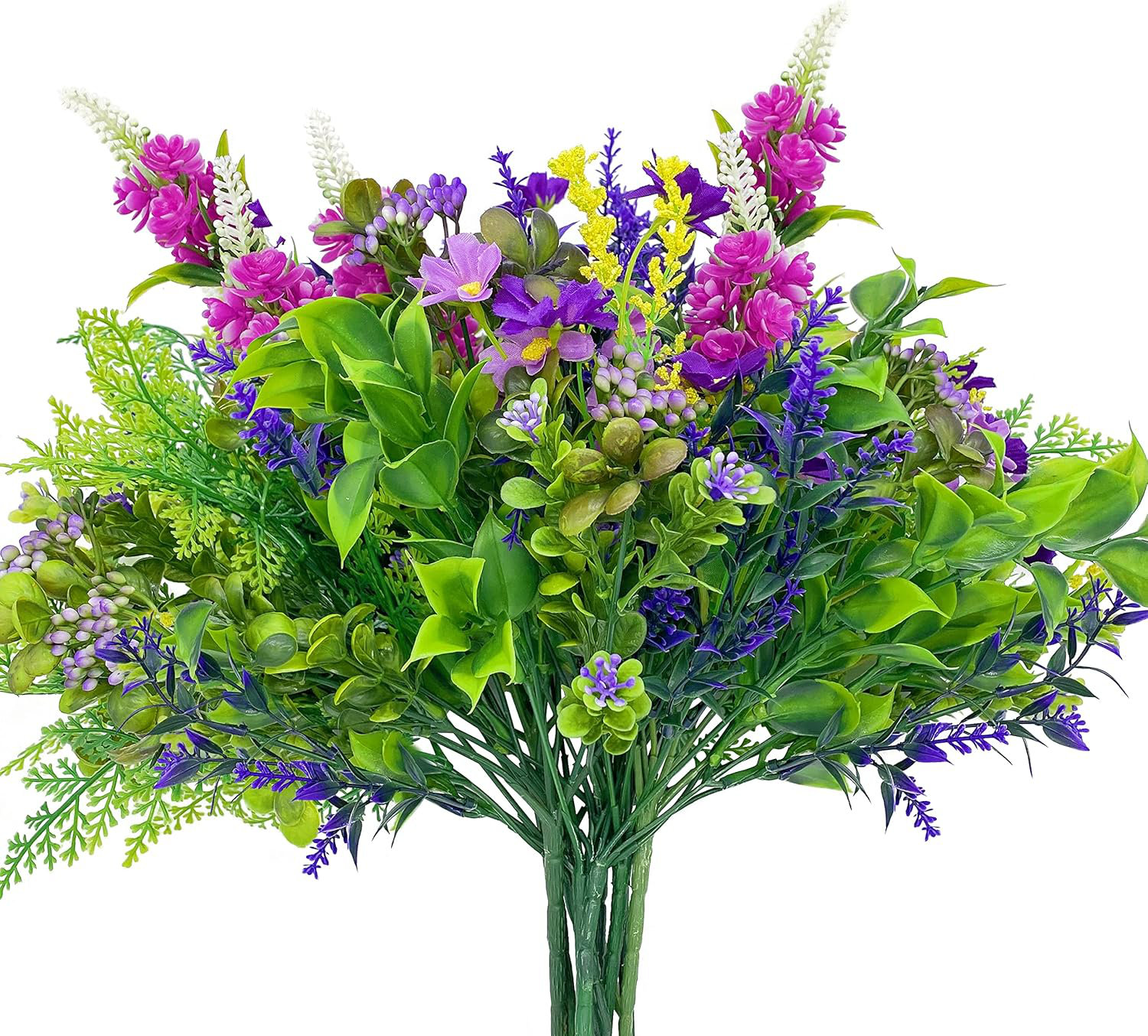 Primrue 9-Bundle Multi-Species Realistic Faux Plants, Artificial ...