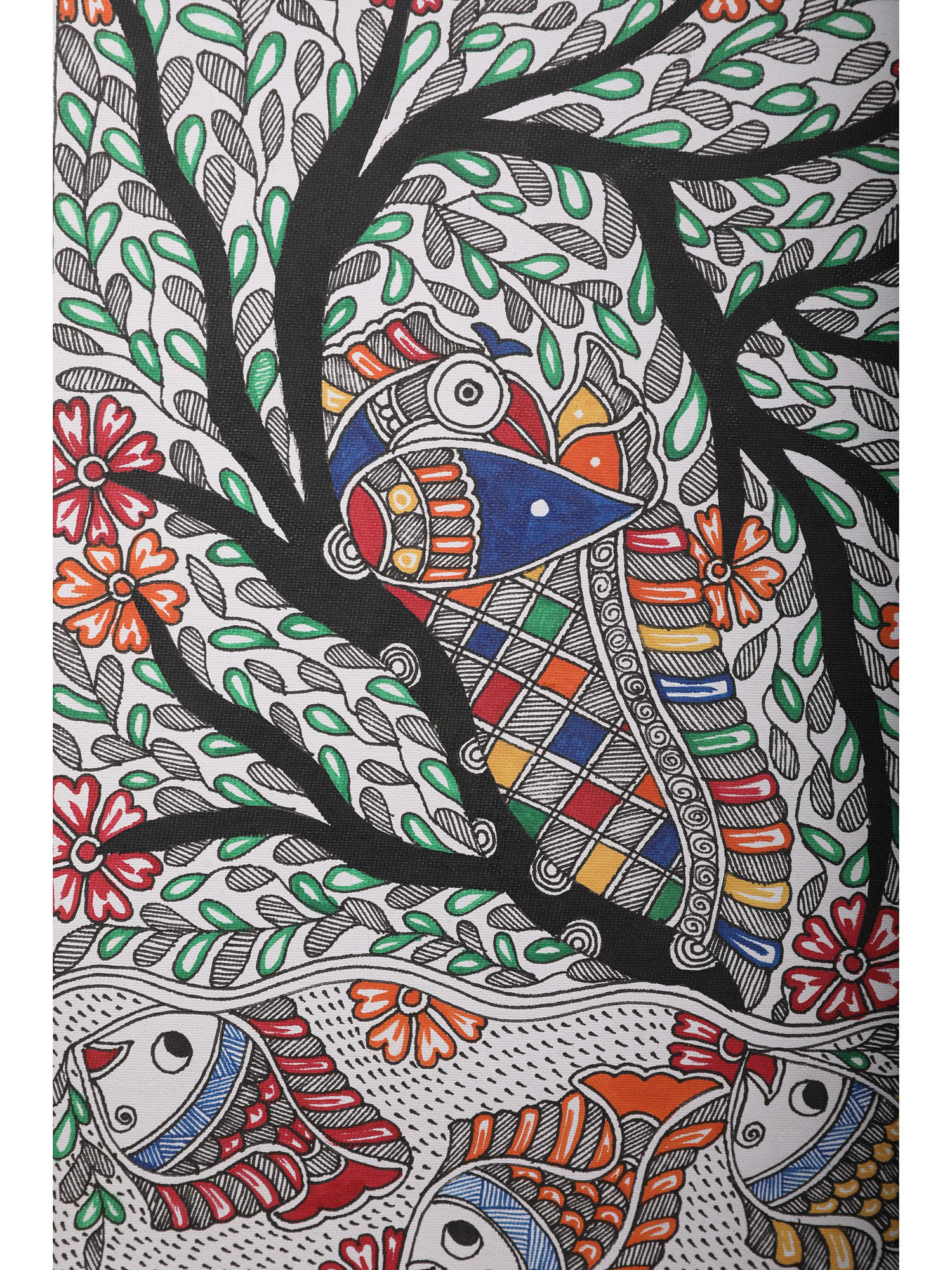 Bungalow Rose Tree Of Life With Colorful Peacock | Handmade Paper | By ...