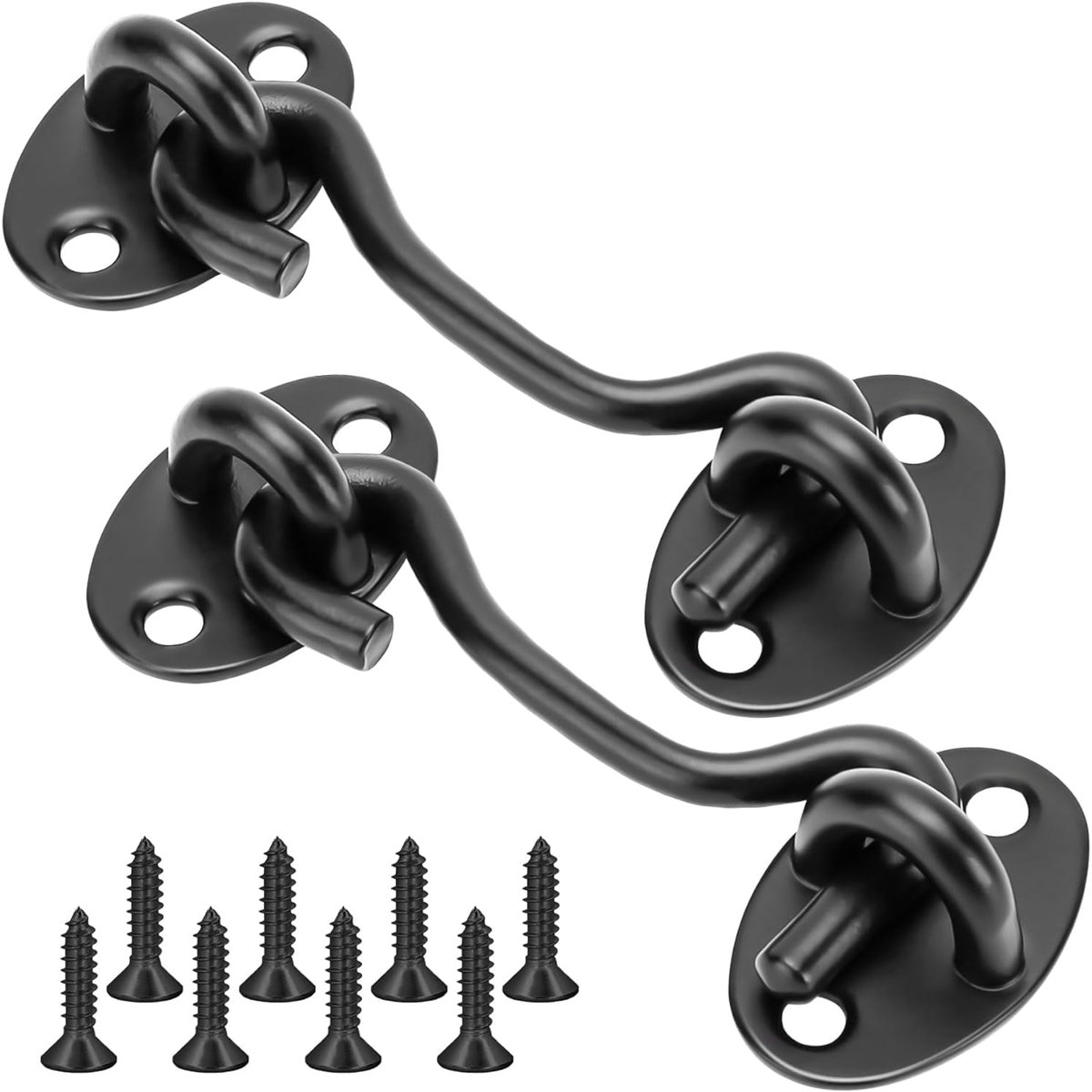 Domira Black Hook & Eye Latch – Heavy Duty Stainless Steel Door Lock ...
