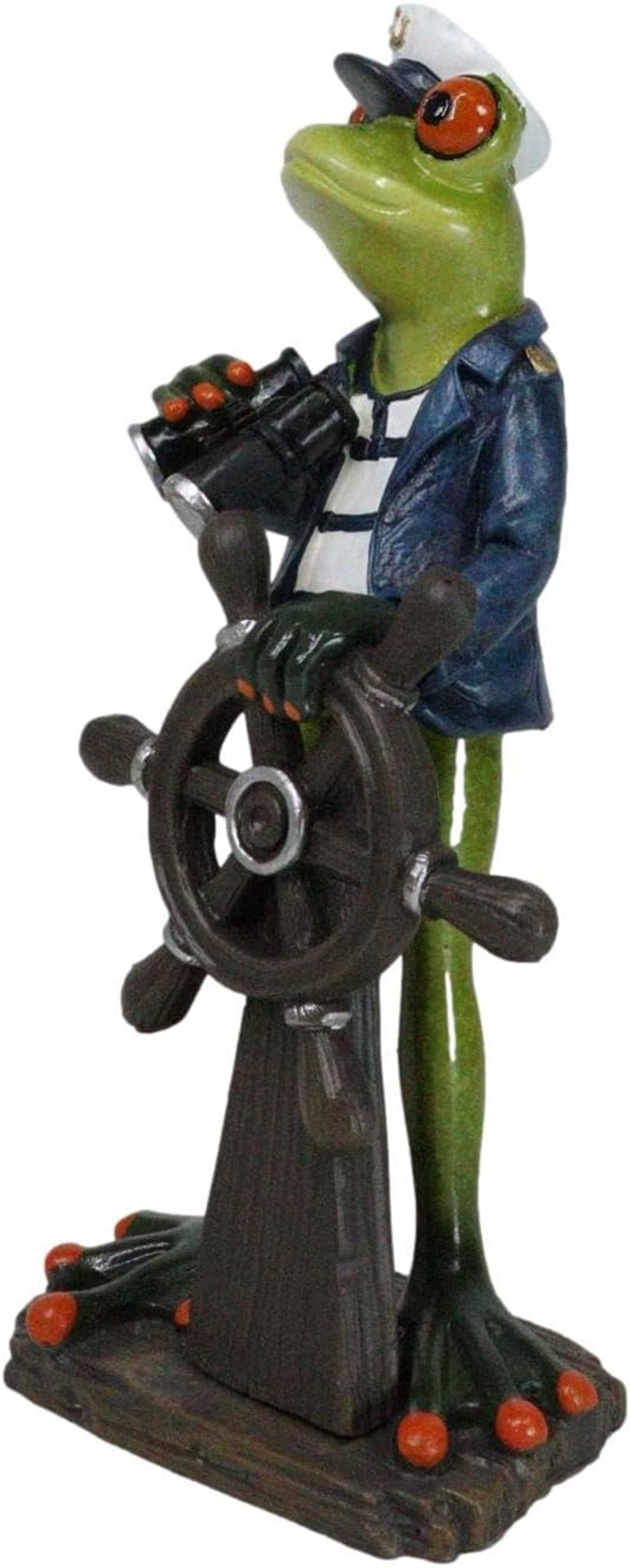 Trinx Marine Bon Voyage Sailor Captain Frog Holding Wheel Helm And ...
