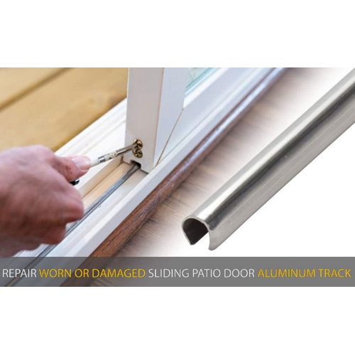 G.A.S. Hardware Snap On Repair Track Cover 1/4" for Sliding Patio Glass ...