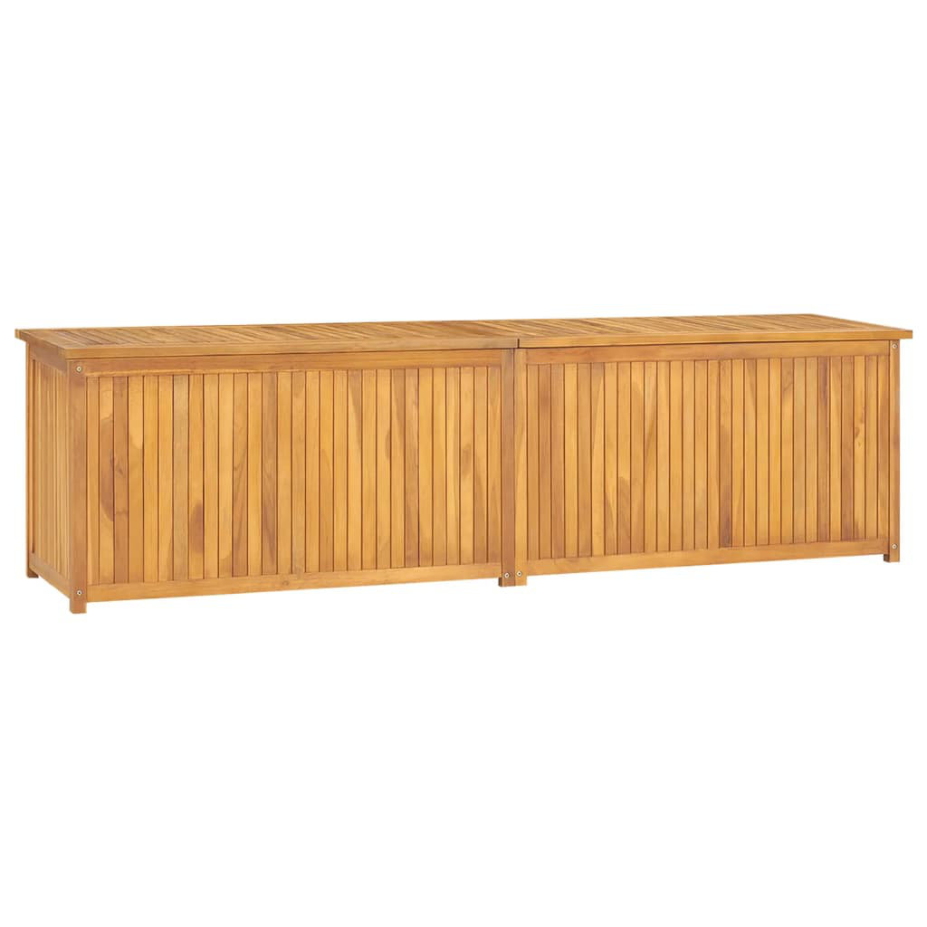 VidaXL Water Resistant Teak Wood Deck Box in Brown | Wayfair