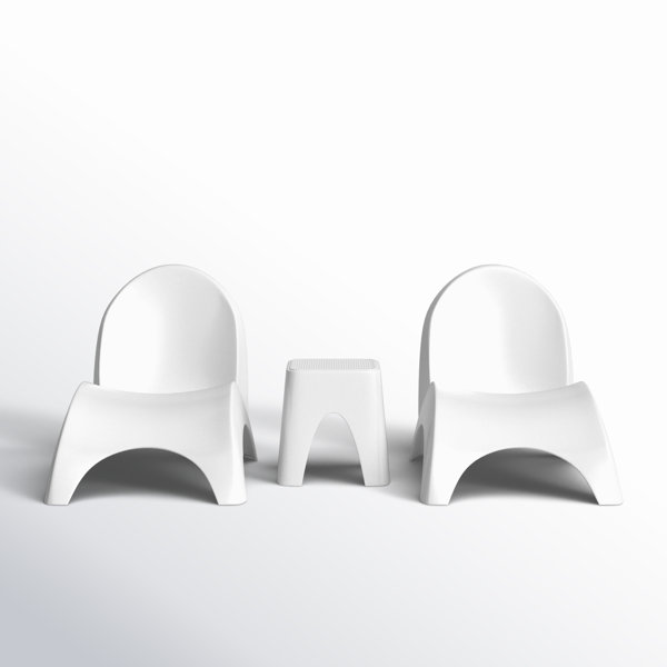 AllModern Frederick Angel Trumpet 3 Piece Seating Group & Reviews | Wayfair