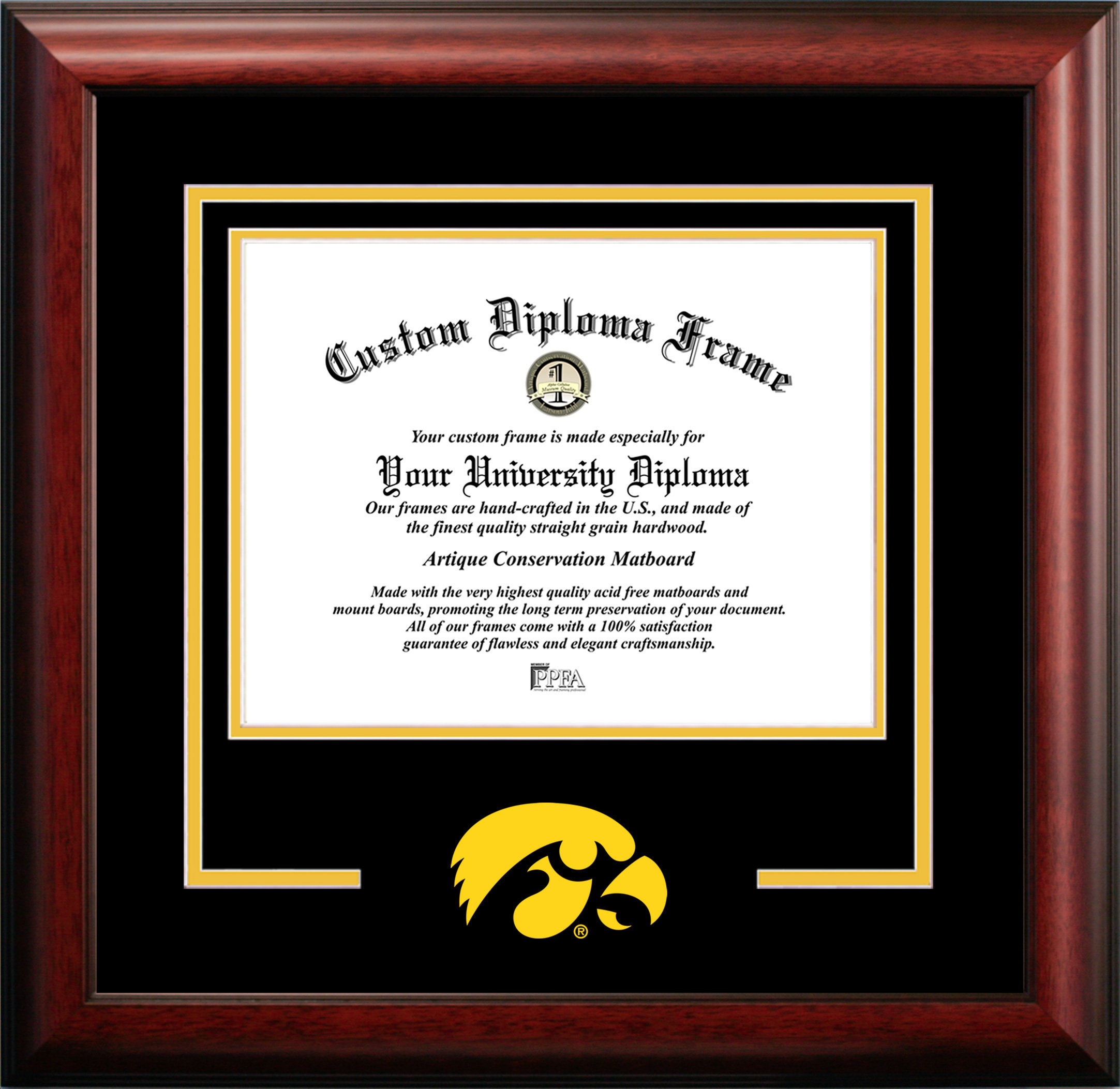 Campus Images NCAA Iowa Hawkeyes Spirit Diploma Frame & Reviews | Wayfair