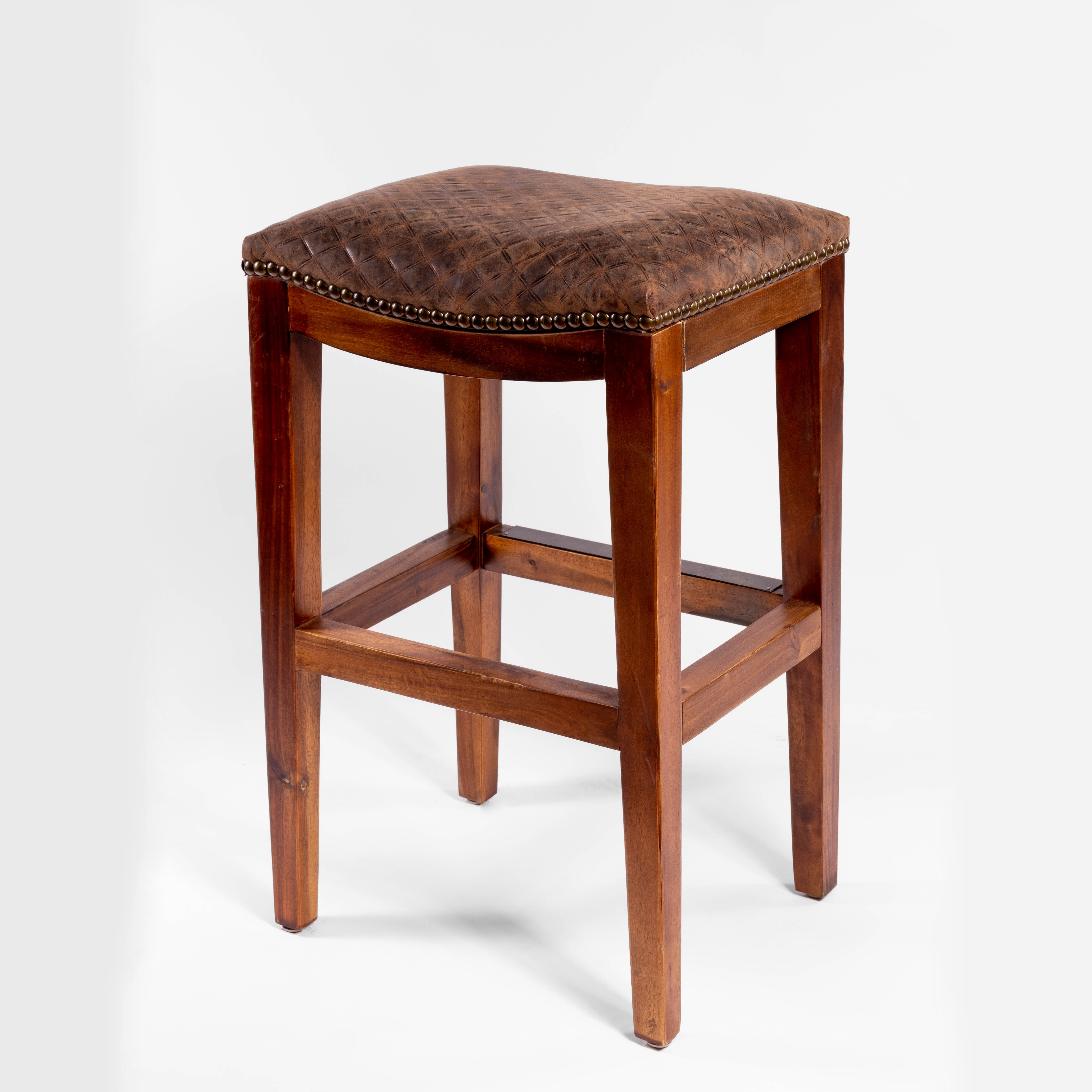 Red Barrel Studio® Stringfellow Upholstered Counter Stool with Solid ...