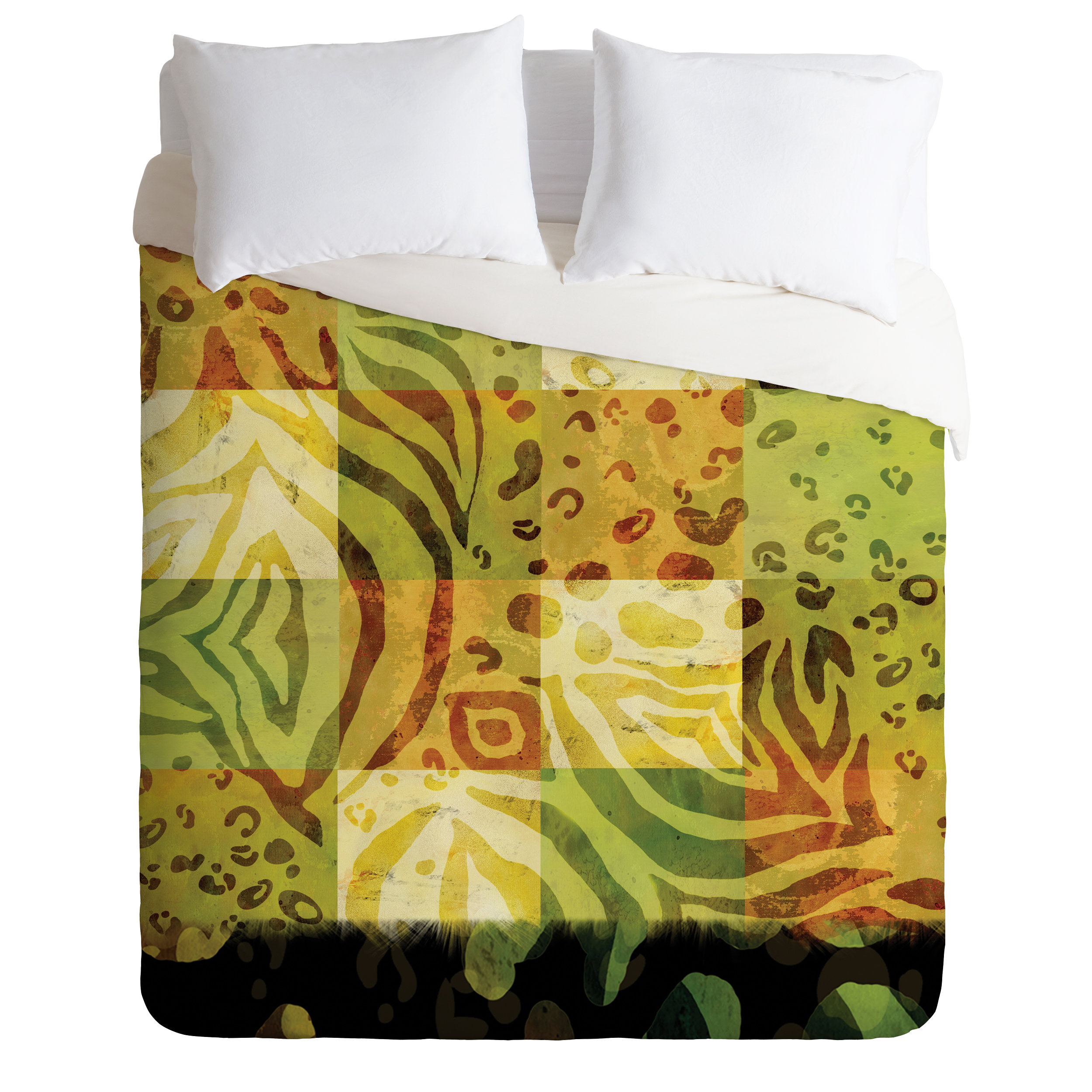 Deny Designs Gina Rivas Design Animal Patch Duvet Cover Set | Wayfair
