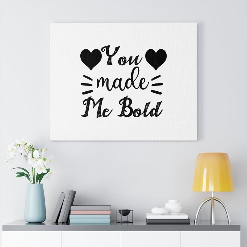 Trinx You Made Me Bold Christian Wall Art Bible Verse Print Ready to ...