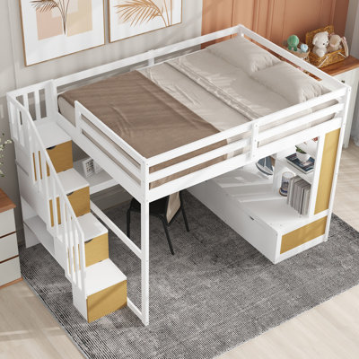 elevated loft bed circle
