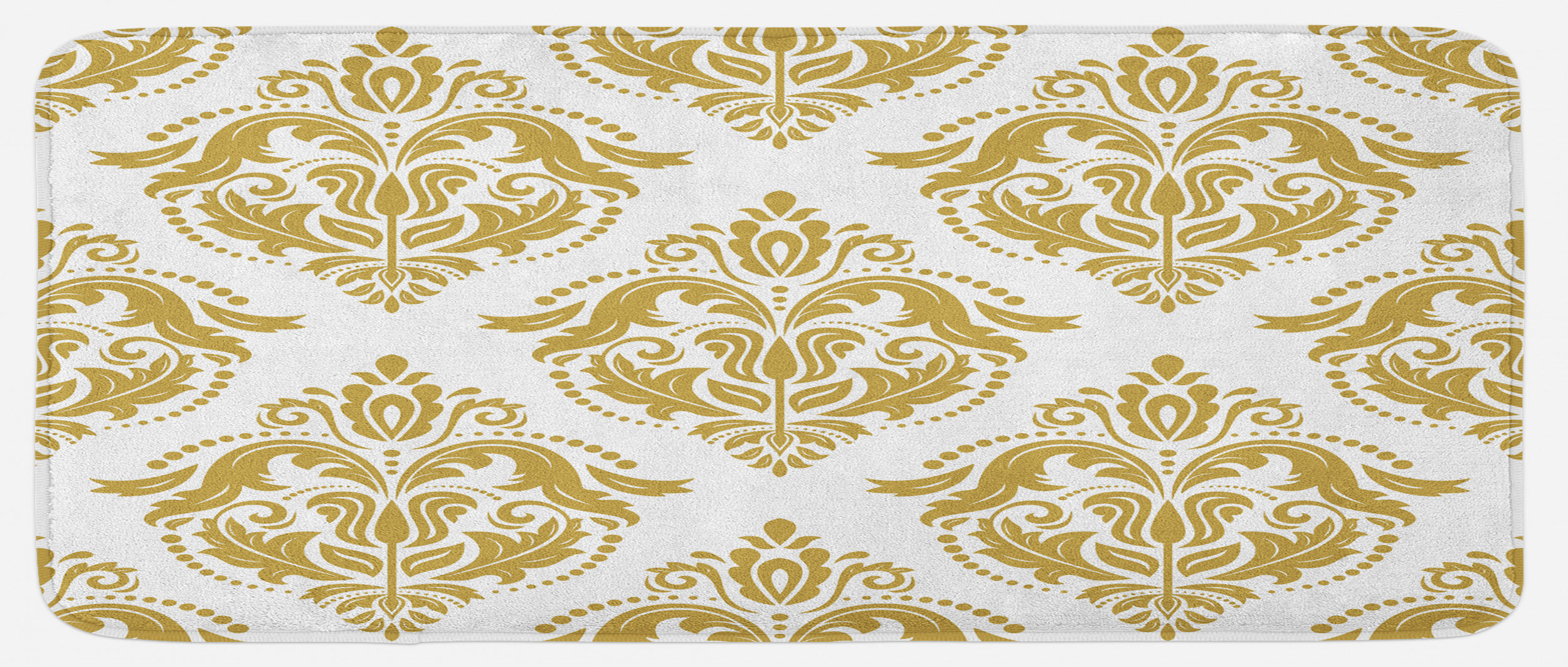 East Urban Home Baroque Victorian Design With Floral Swirls Dots For ...