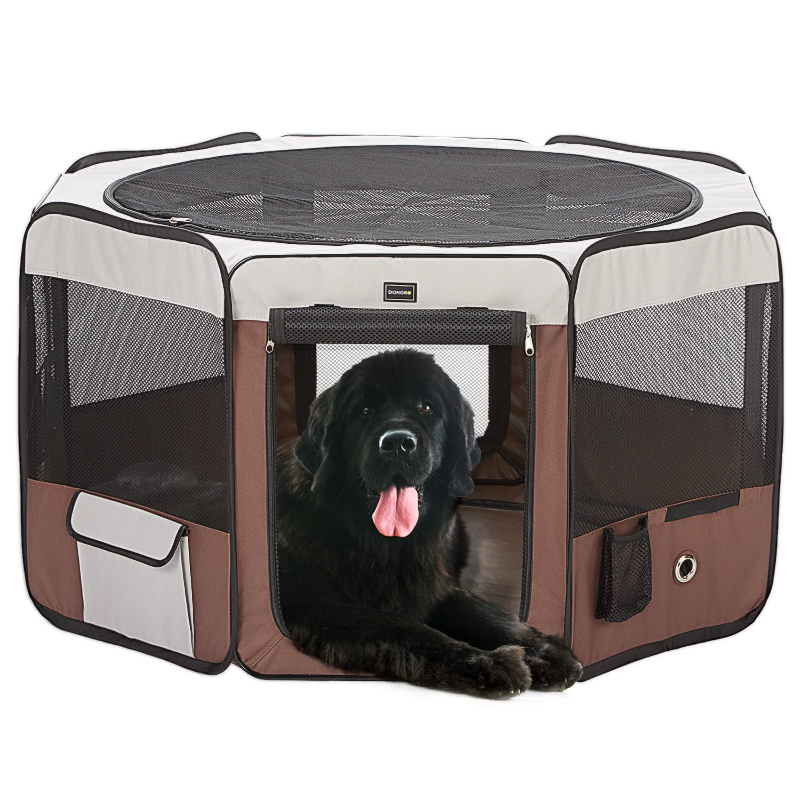 ATCHISON Dog Playpen 46" Portable Pet Play Pens for Small Medium Dogs ...