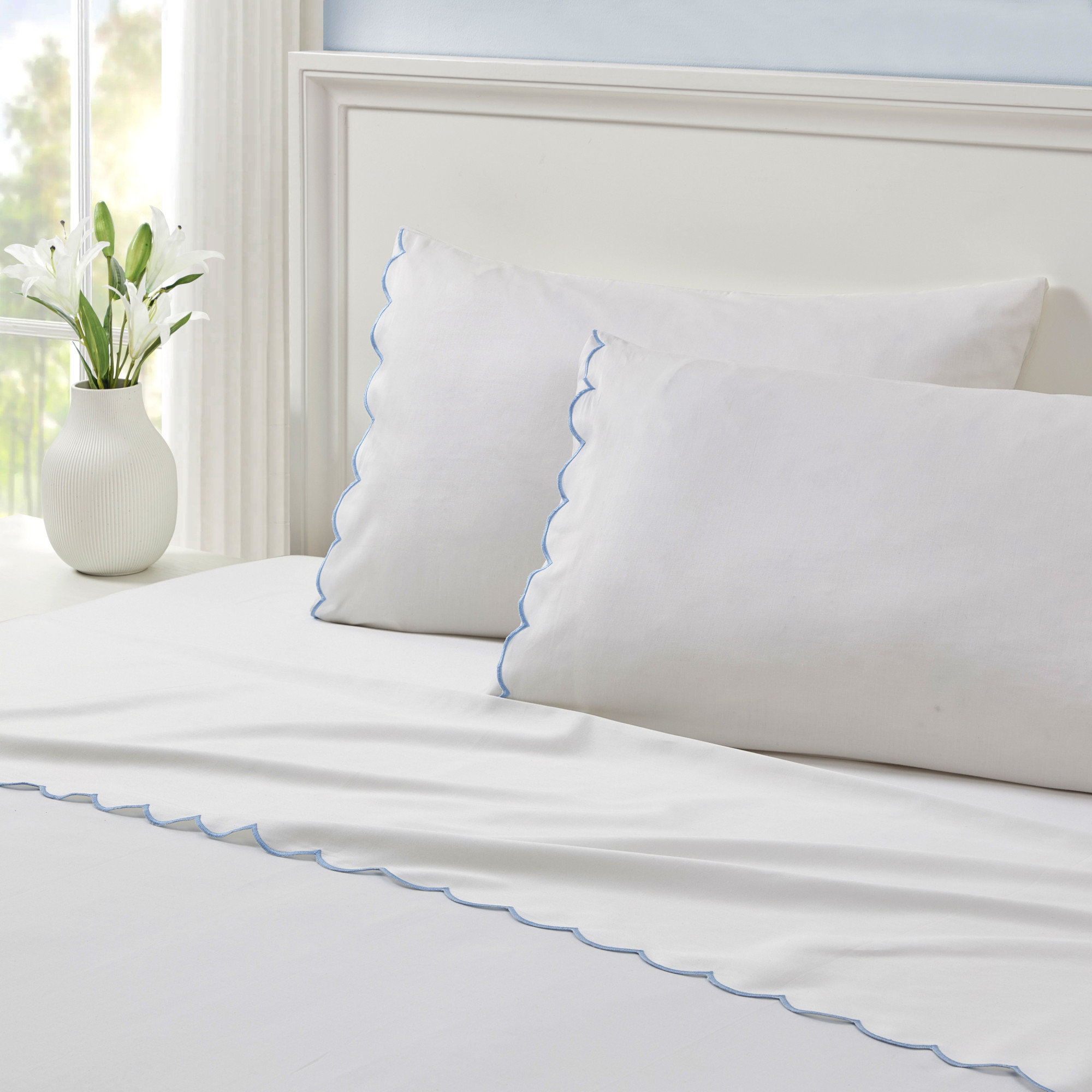 Peri Home Scallop Queen Sheet Set & Reviews | Wayfair