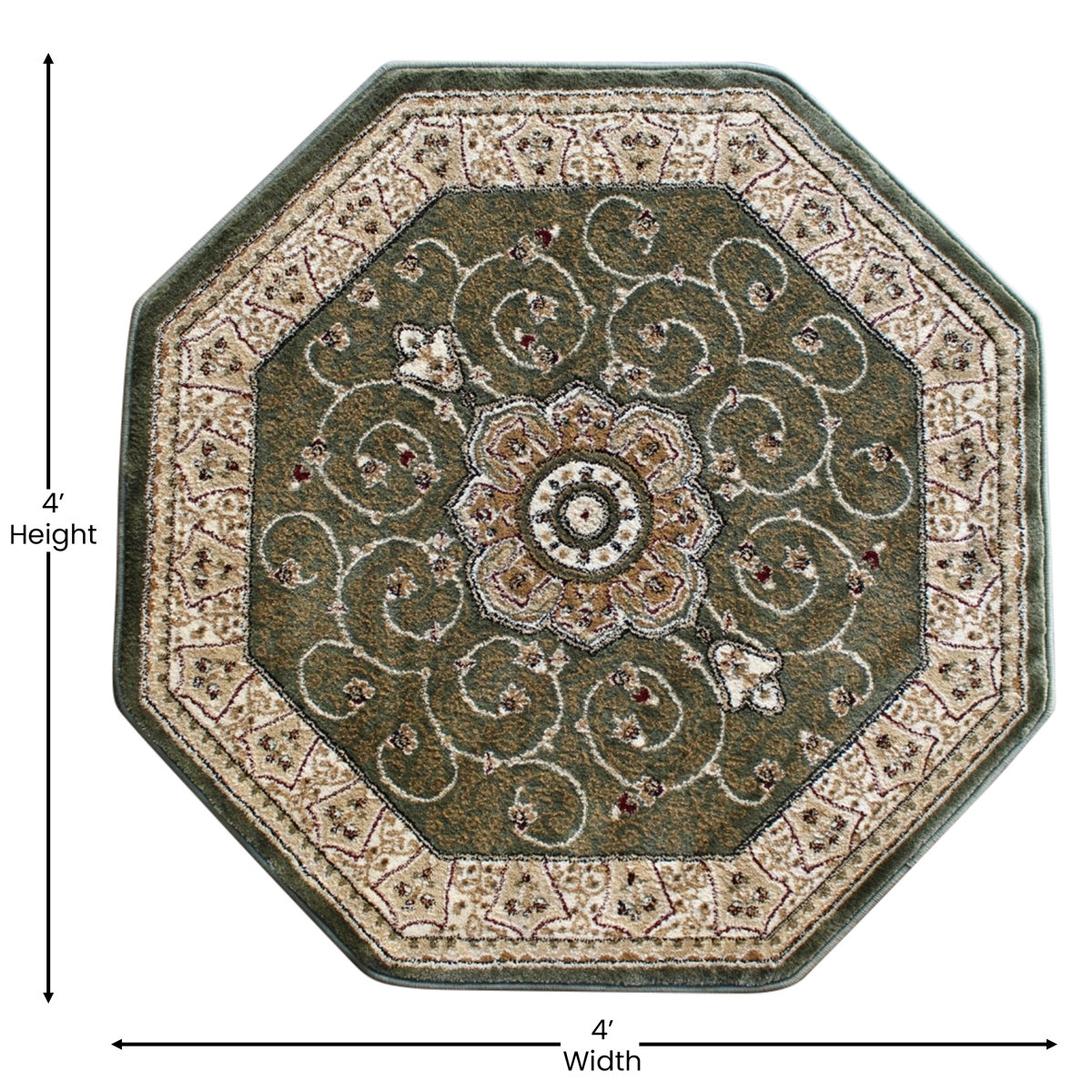 Lark Manor™ Aleiya Medallion Motif Traditional Persian Style Olefin ...