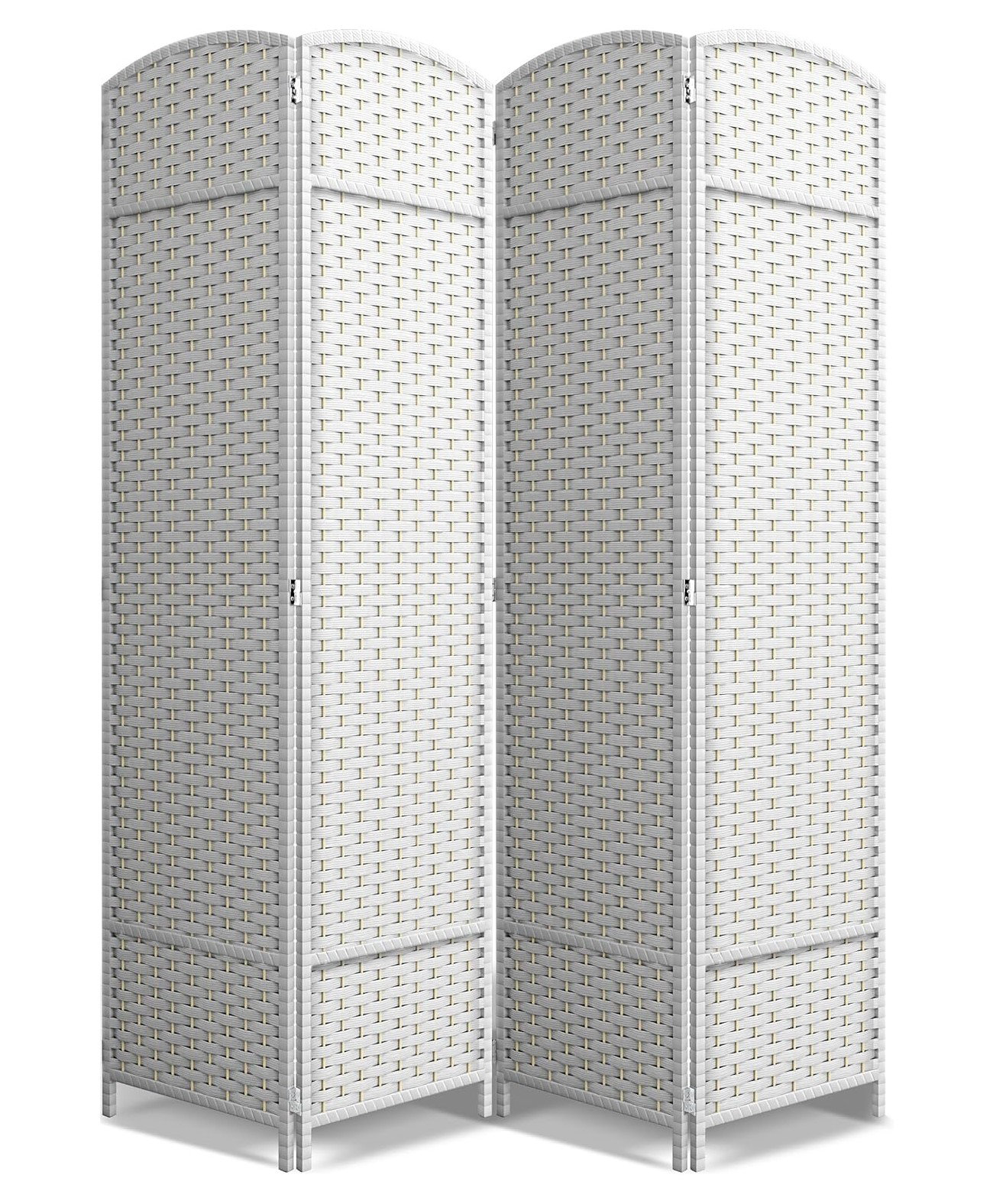 Bayou Breeze 4 Panel Room Divider 6 Ft. Tall Privacy Screen Extra Wide ...
