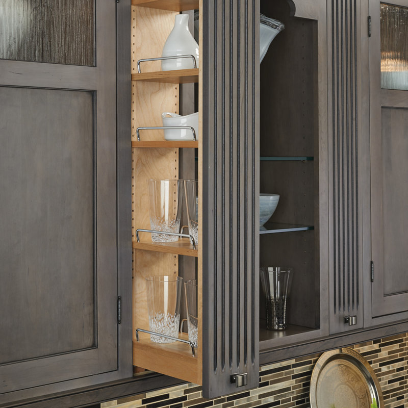 Rev-A-Shelf Pull Out Wall Filler Cabinet Wooden Organizer & Reviews ...