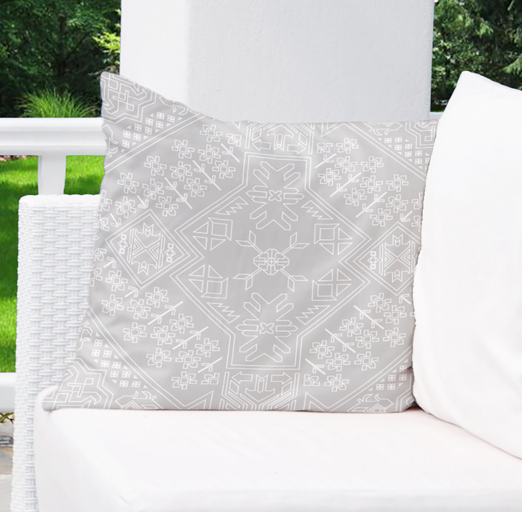 KAVKA DESIGNS BAYBAR LIGHT GREY Throw Pillow | Wayfair