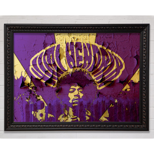 Bright Star Jimi Hendrix Purple Haze - Single Picture Frame Print ...