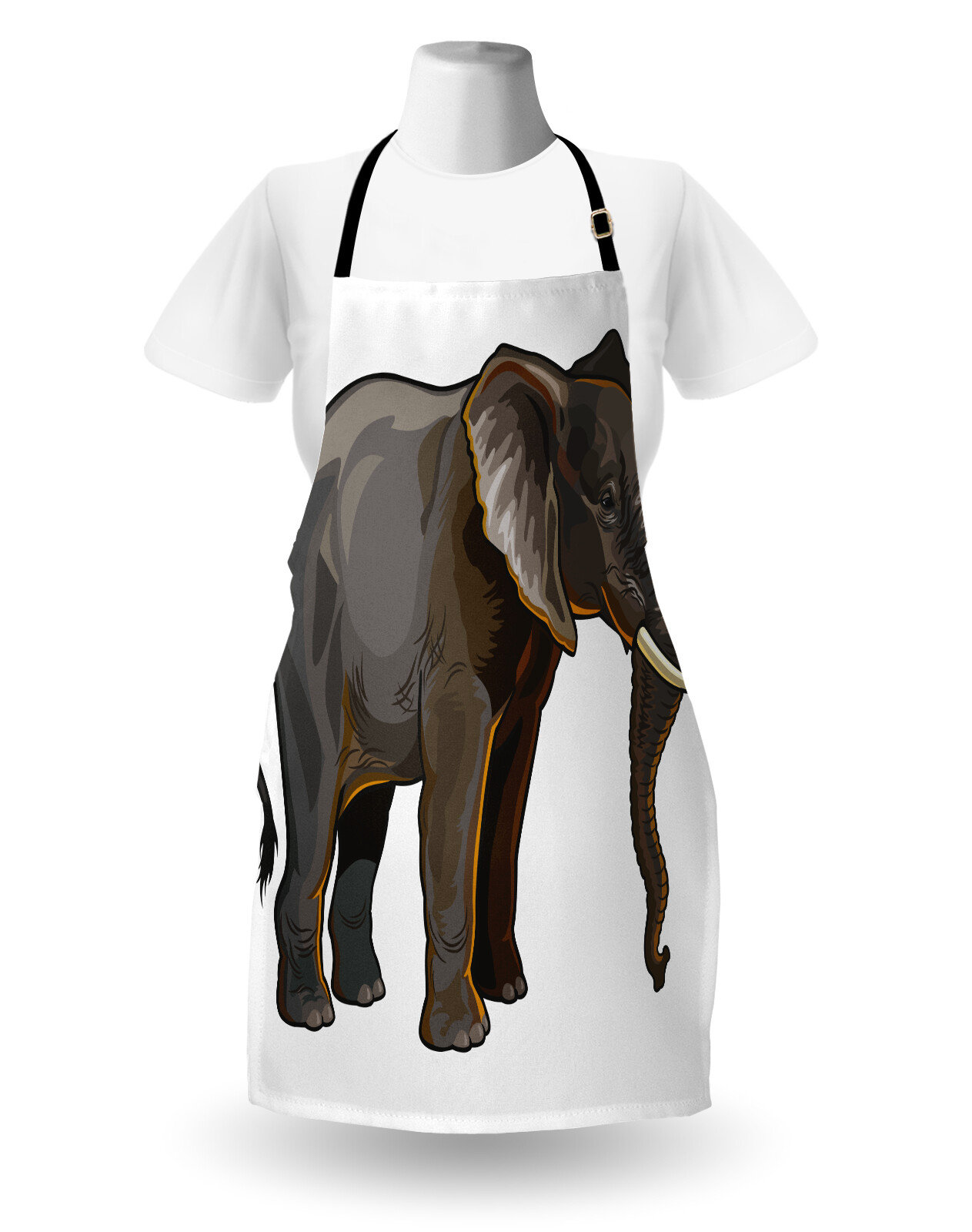 East Urban Home Animal Apron Unisex, Exotic Savannah Creature, Adult ...