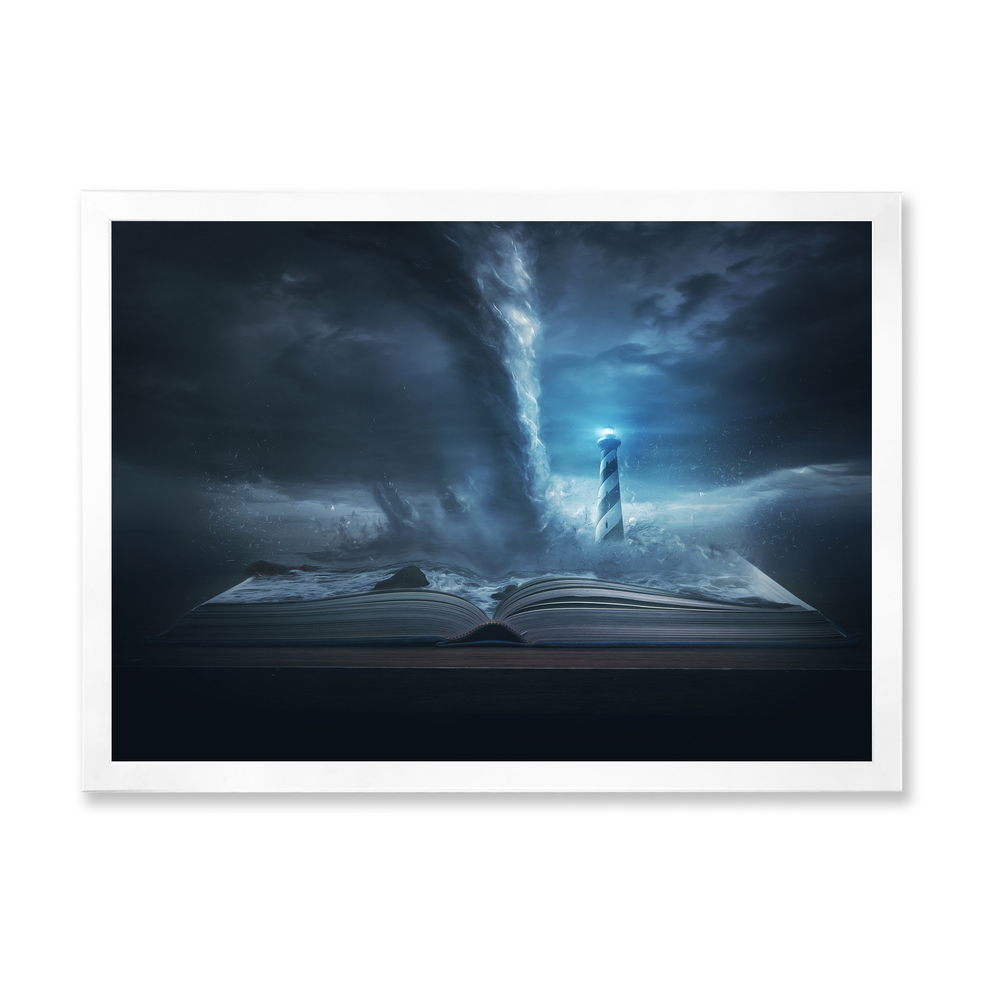 Breakwater Bay Big Storm Tornado Book - Traditional Canvas Art Print ...