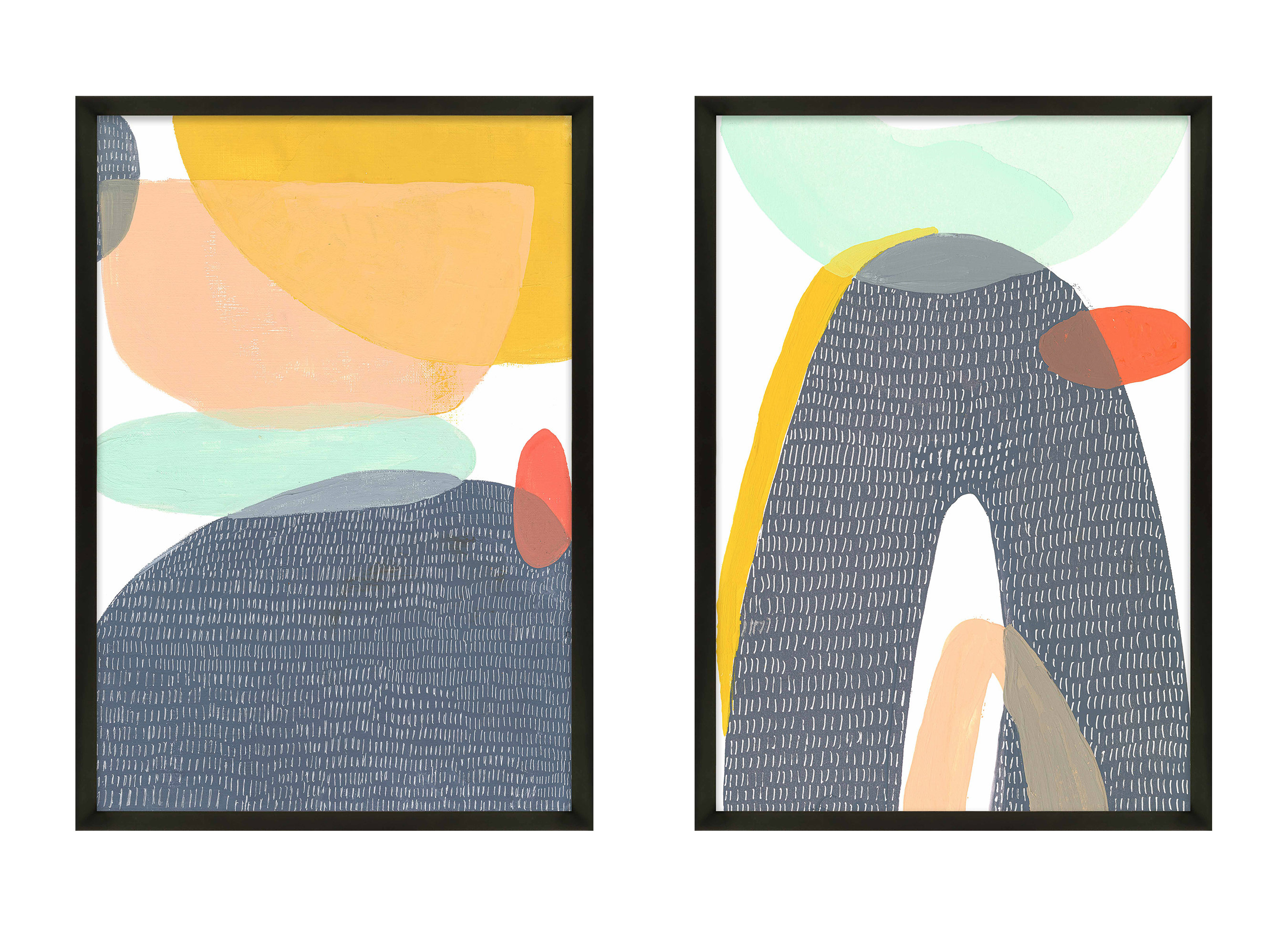 Lipman Art Lava 1 & 2. Set of 2 by Andrea Stokes - Framed Wall Art ...
