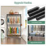 Rebrilliant Niyana 45" Rolling Clothes Rack, Clothing Racks for Hanging ...