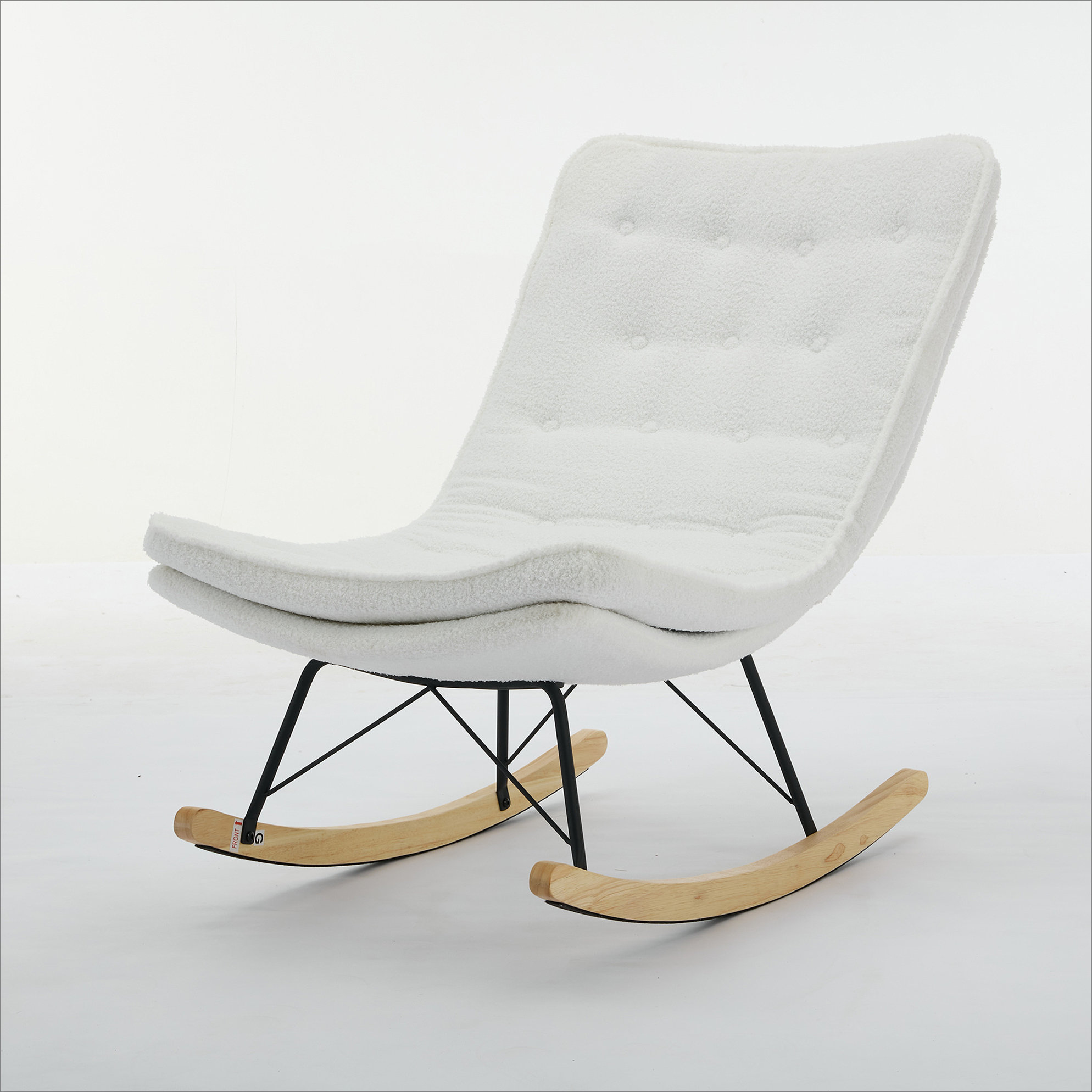 George Oliver Lazy Rocking Chair,Comfortable Lounge Chair with Wide ...