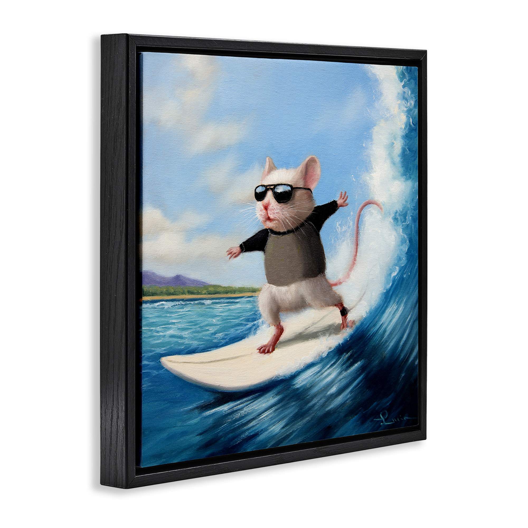 Trinx Cool Surfer Mouse Blue Ocean Waves | Wayfair