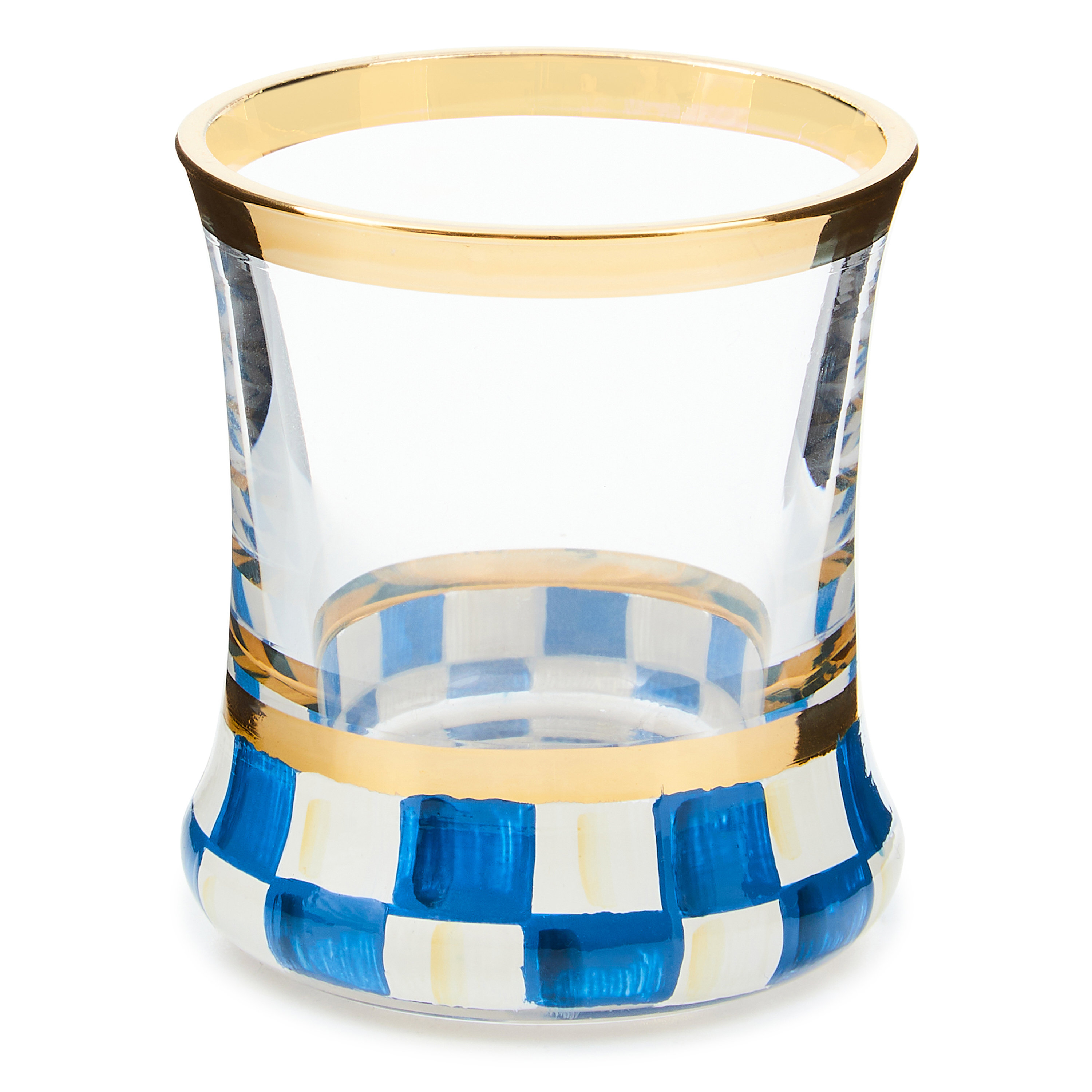 MacKenzie-Childs Royal Check Shot Glass | Wayfair