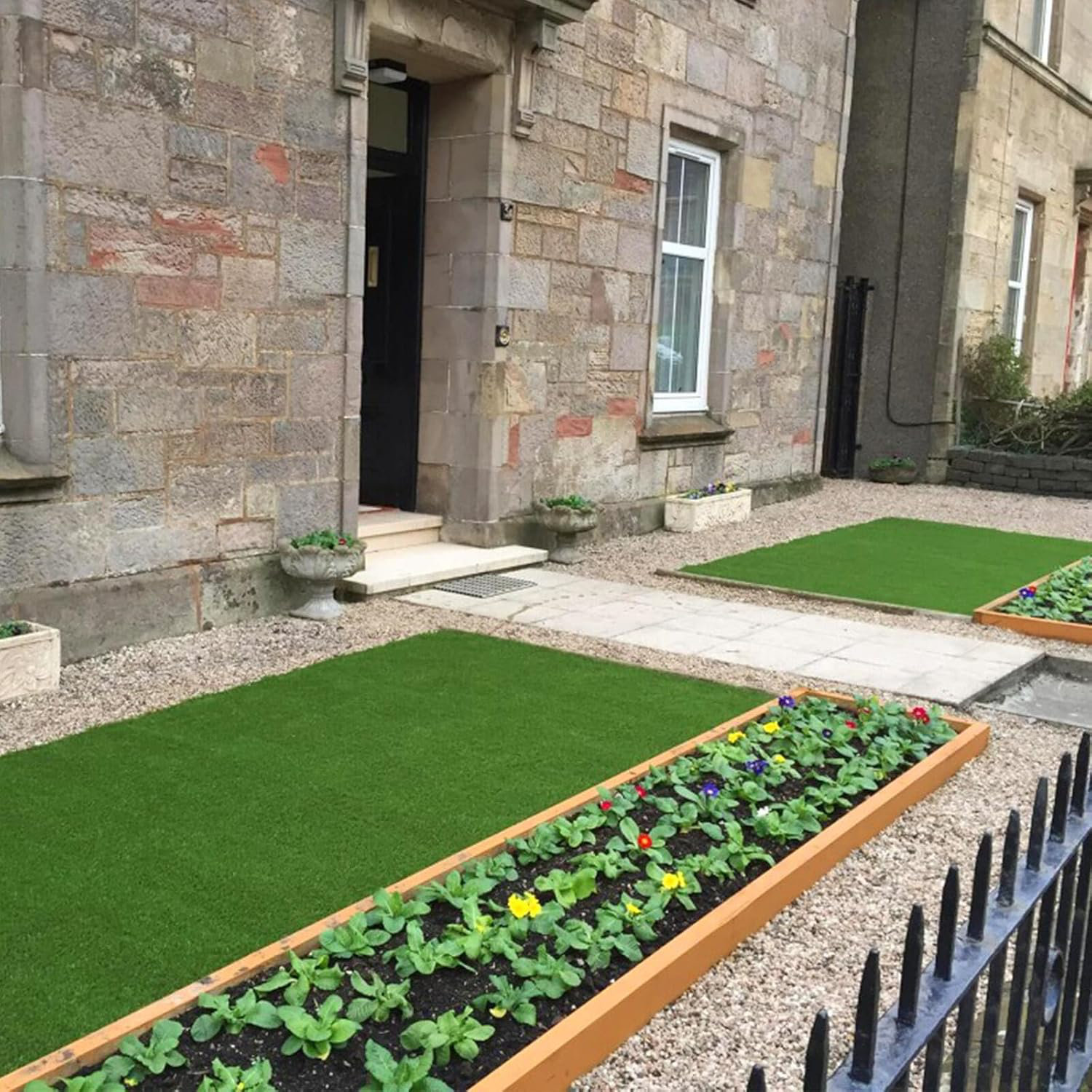 Bayou Breeze Artificial Grass Turf Lawn-0.4" Indoor Outdoor Rug ...