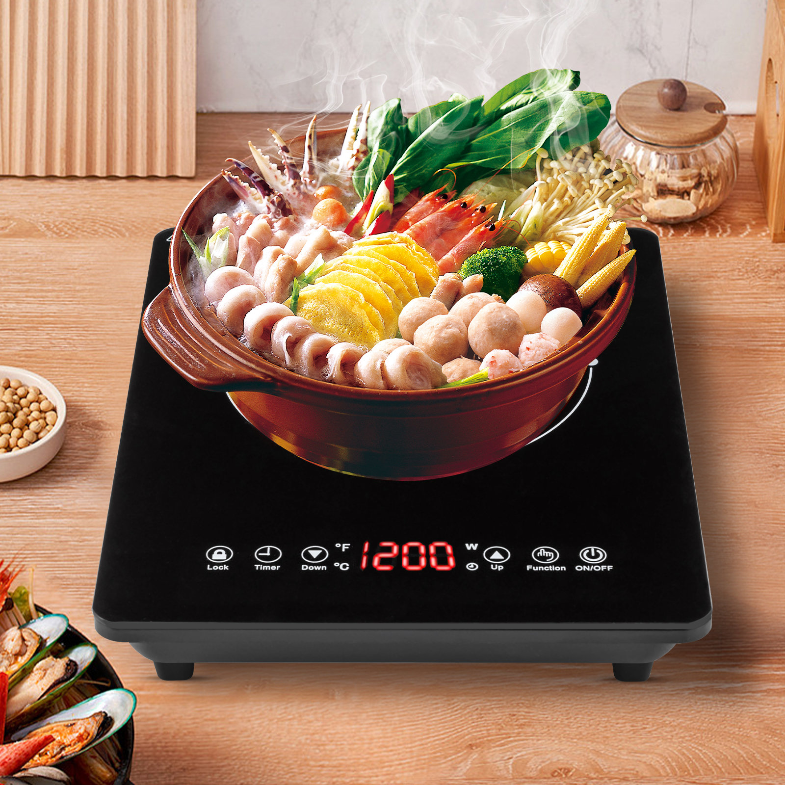 DALELEE 1800W Electric Hot Plate Cooktop & Reviews | Wayfair