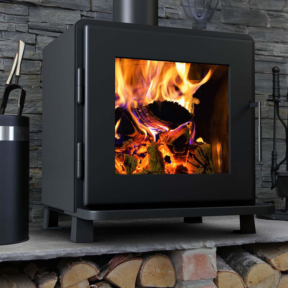 MF Fire Nova 2500 Sq. Ft. Natural Vent Freestanding Wood Burning Stove ...