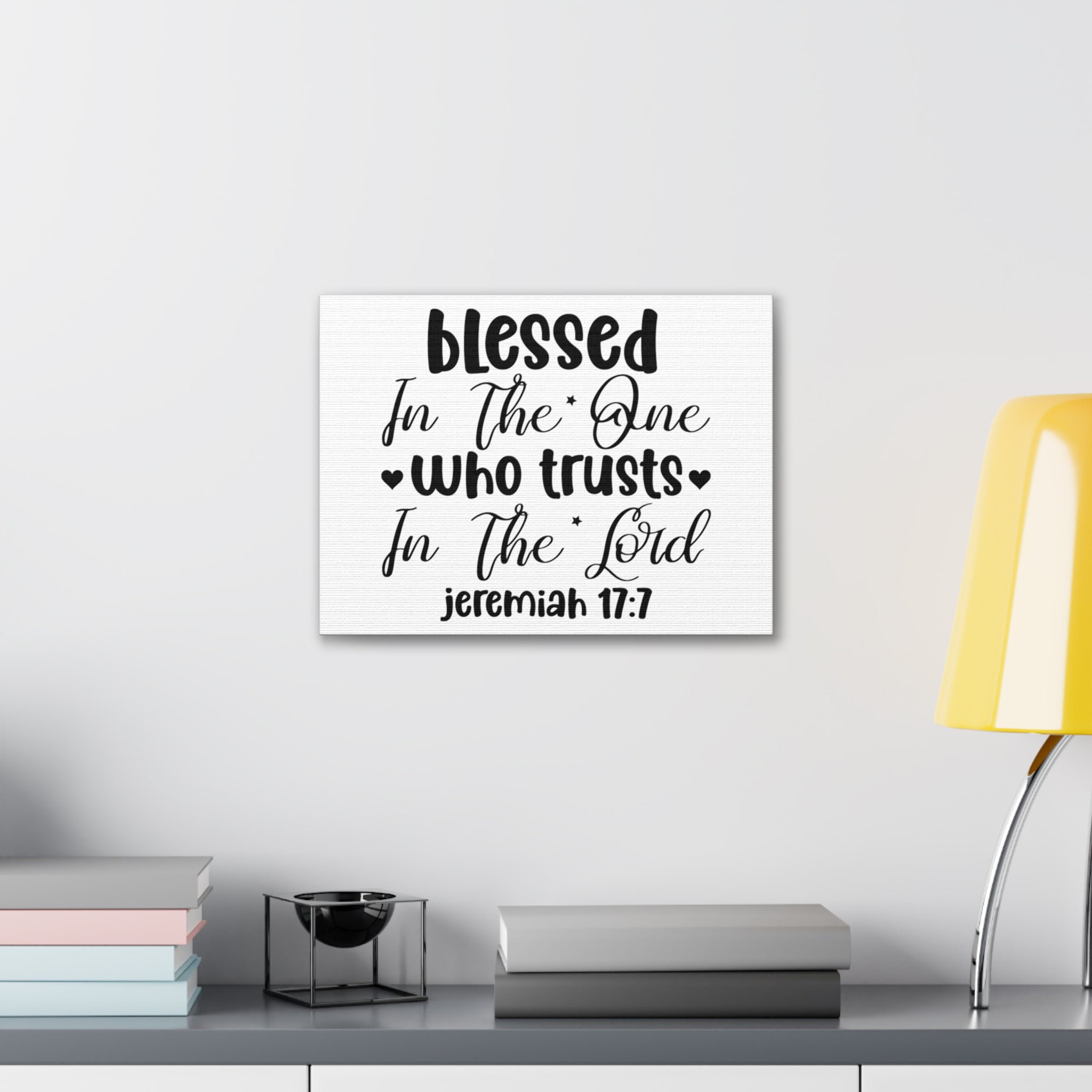 Trinx Jeremiah 17:7 Blesse Who Trusts Hearts Bible Verse Canvas ...