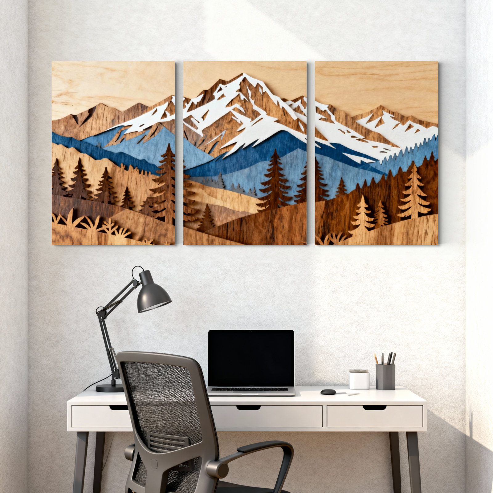 Millwood Pines Landscape & Nature Mountain Landscape With Trees And ...