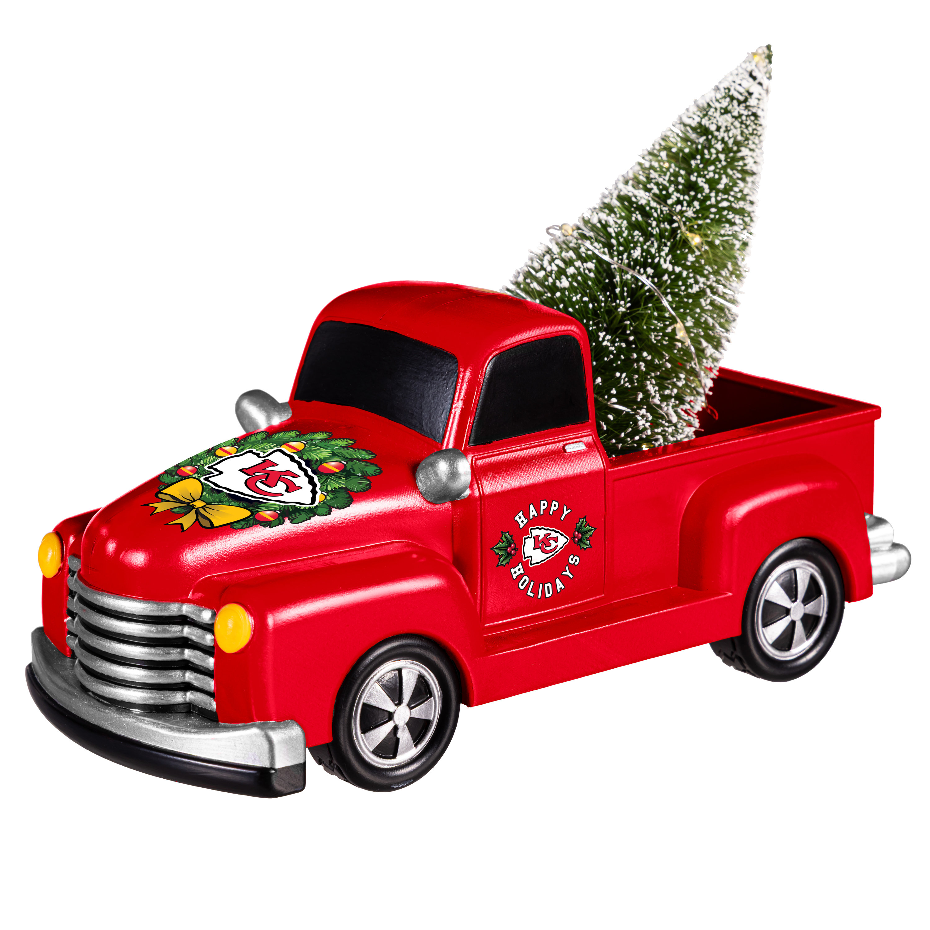 Ophelia & Co. Kansas City Chiefs Lit Holiday Rally Truck Statue | Wayfair