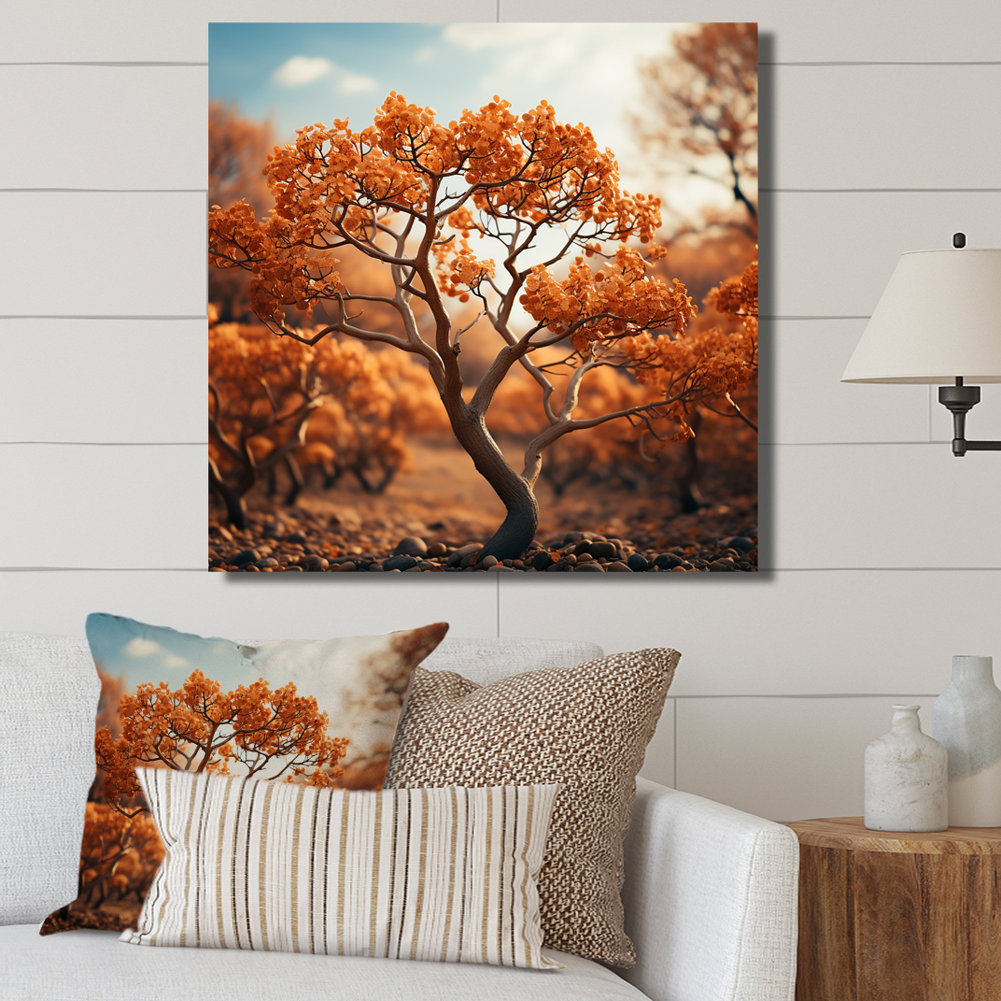 Design Art Abstract Canopy Expression Of An Oak Tree I On Canvas Print ...