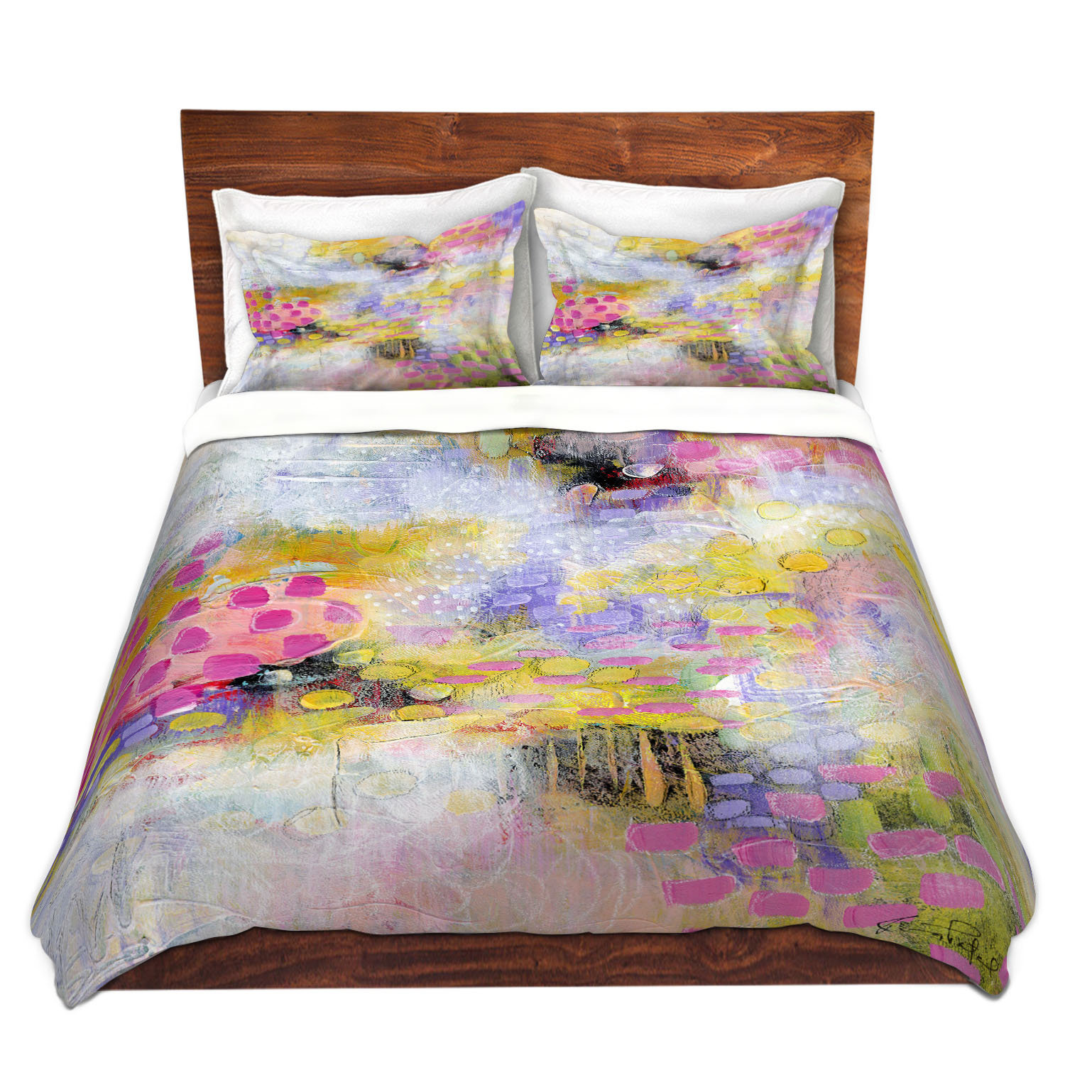 DiaNoche Designs DiaNoche Twin Duvet Cover Sets Microfiber by Rina Patel Art - Morning Mist ...
