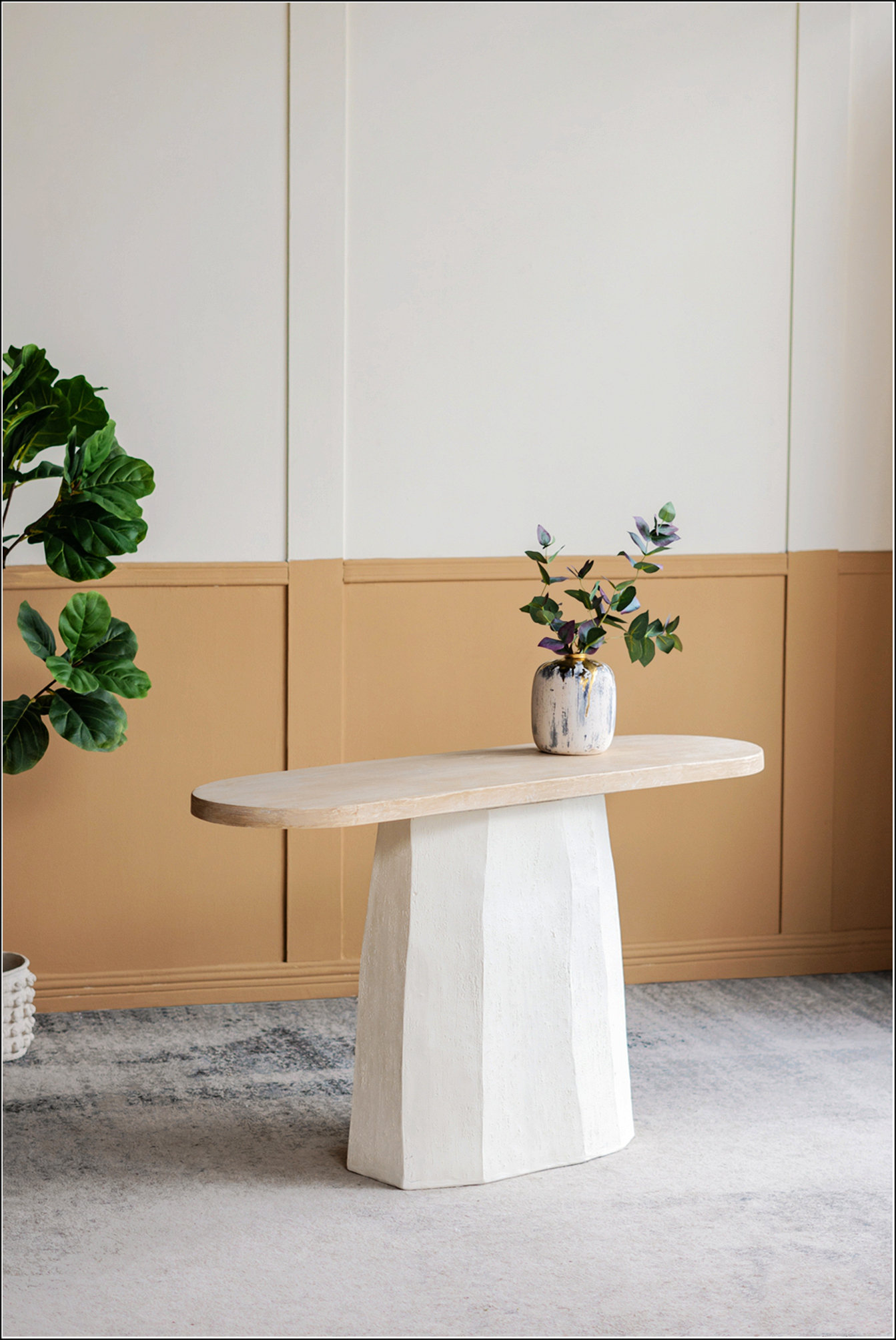 Gracie Oaks Charming Decorative Console Table With Versatile Design For ...