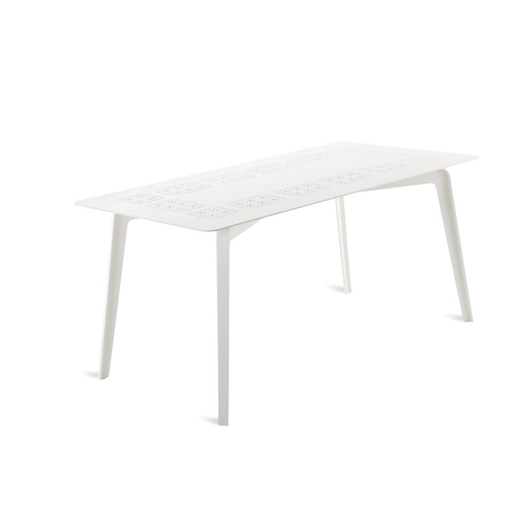 Unopiù Tline Rectangular Metal Outdoor Dining Table | Wayfair